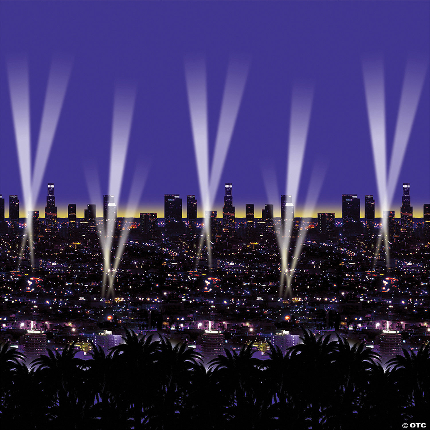 Skyline Starry Night Backdrop | Oriental Trading