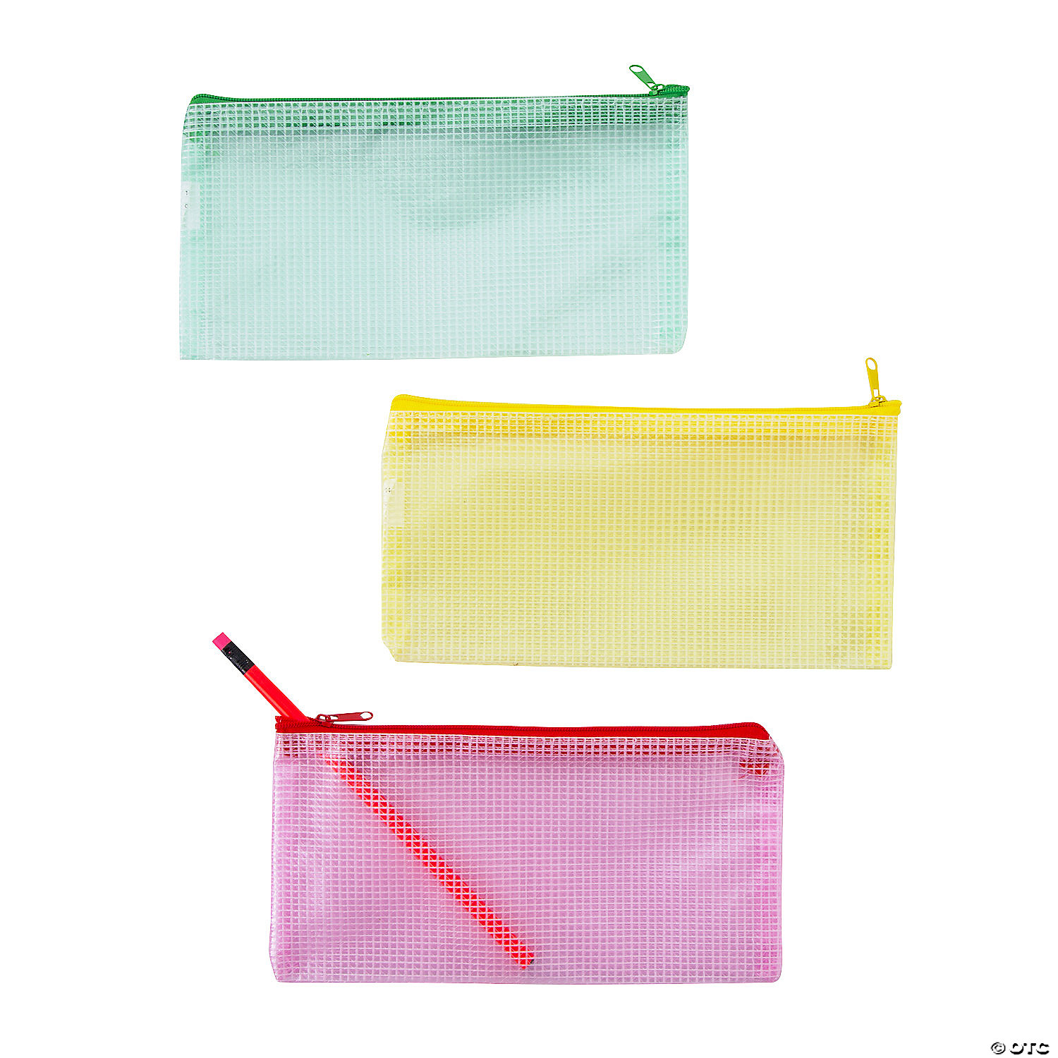 Small Mesh Zippered Storage Bags