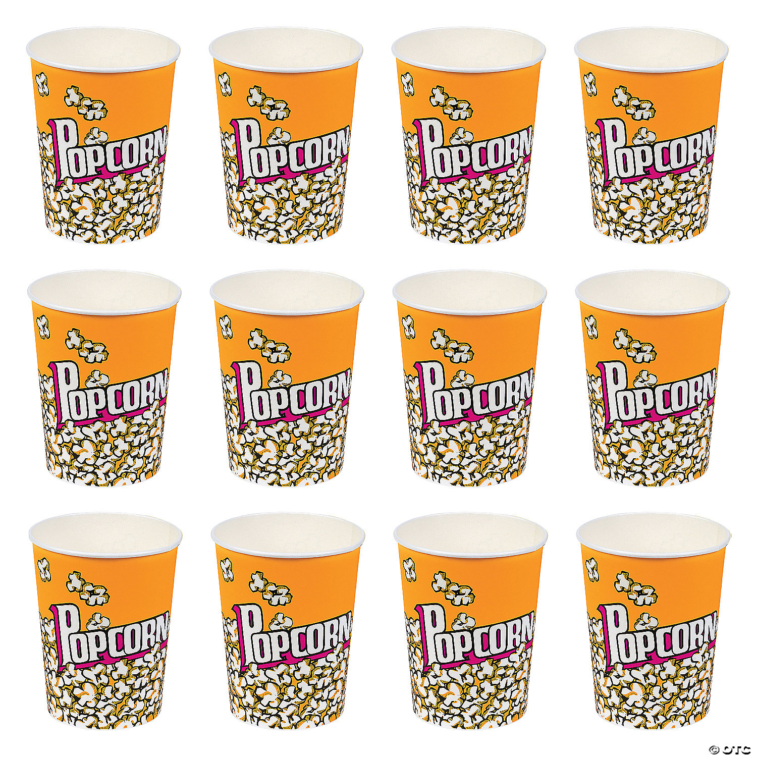 Small Popcorn Cups- 12 Pc. | Oriental Trading