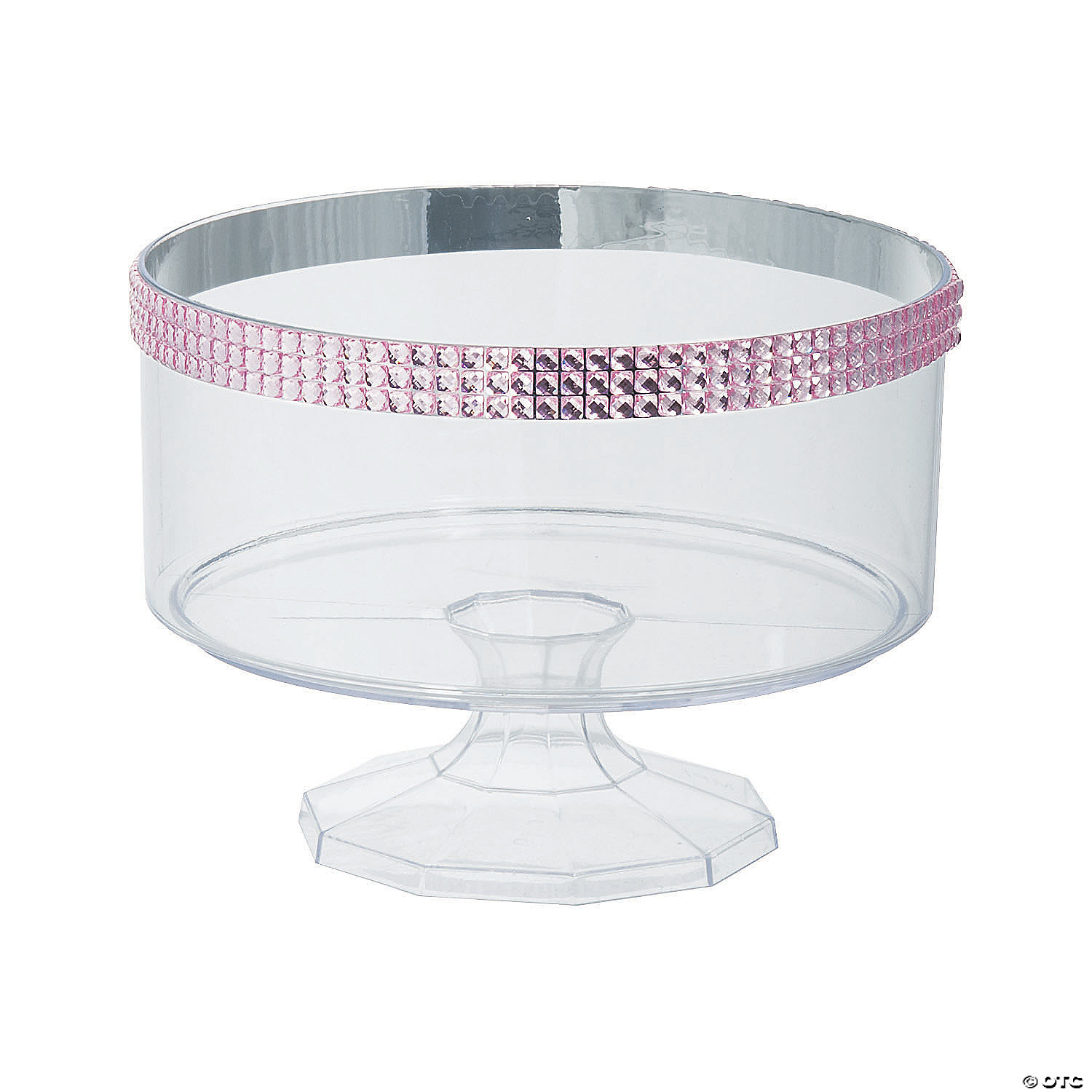 Small Trifle Container with Pink Gem Trim - Discontinued