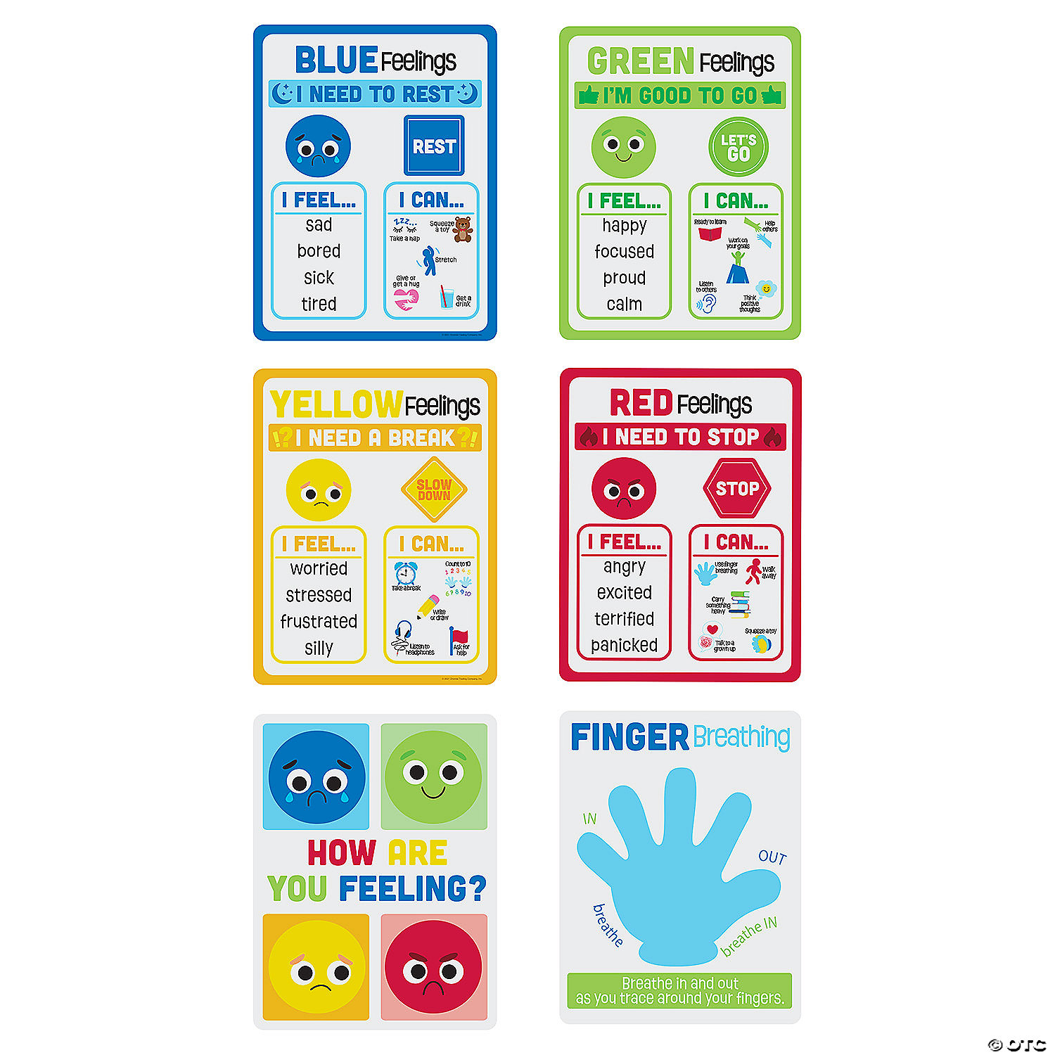 Social Emotional Learning Strategy Posters - 6 Pc. | Oriental Trading