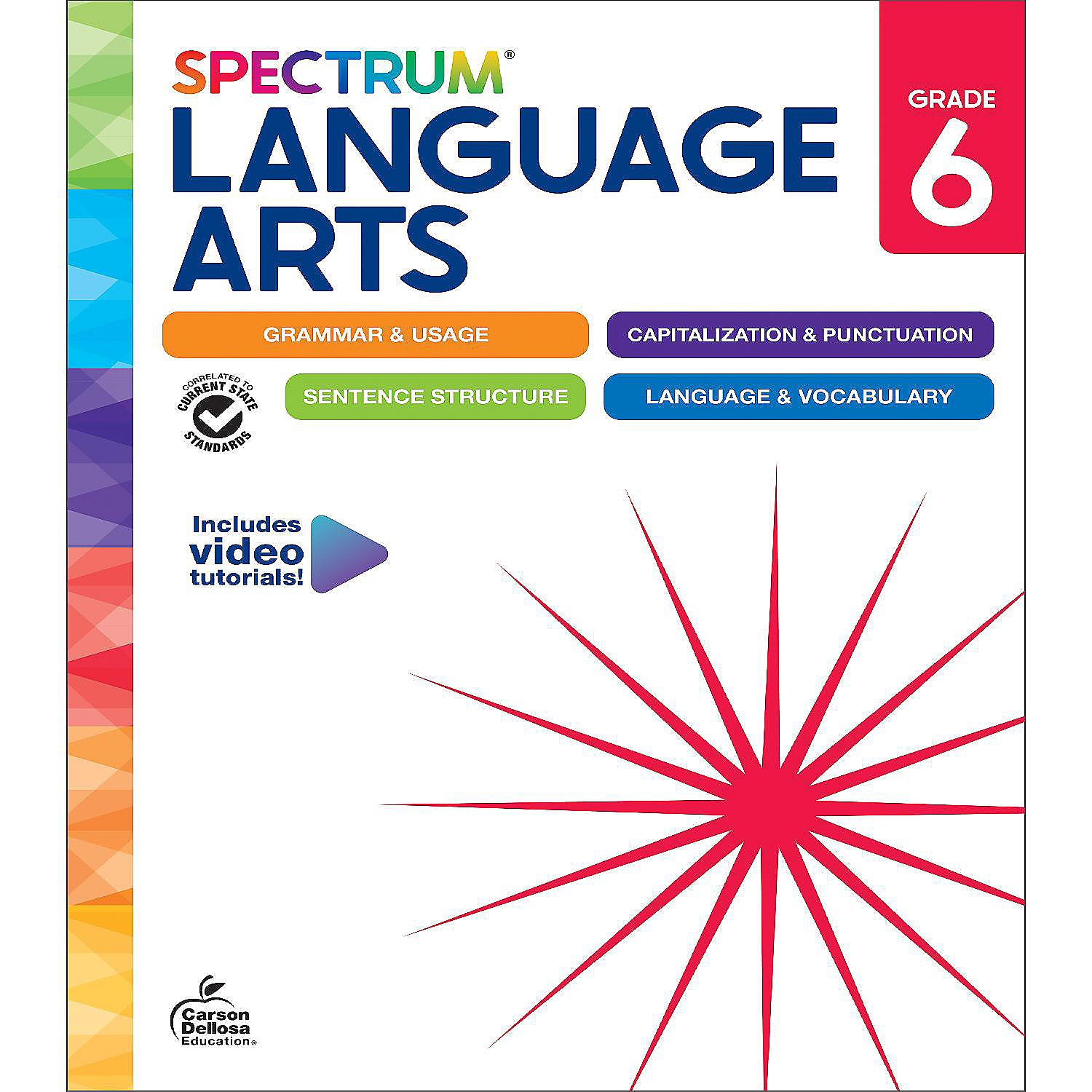 Spectrum 6th Grade Language Arts Workbook, Covering Punctuation ...