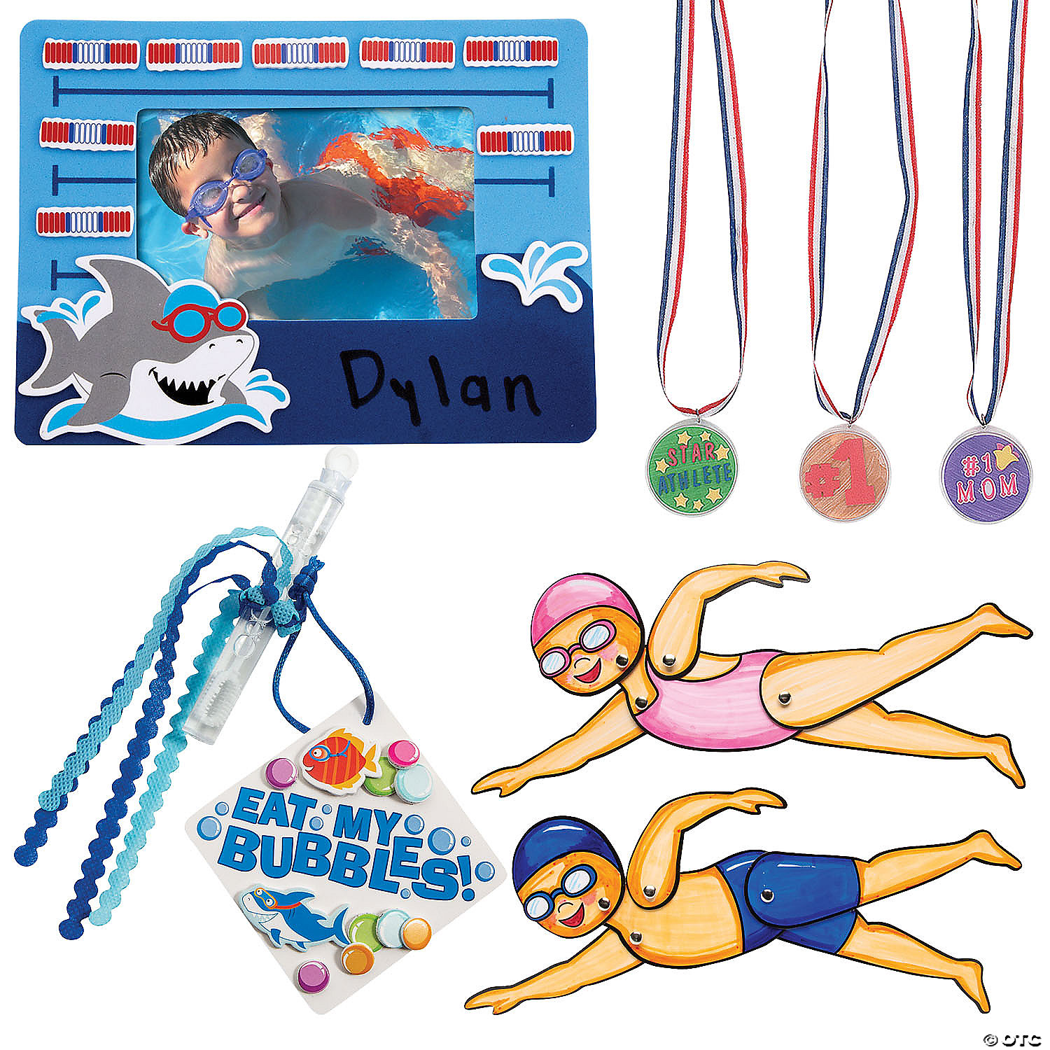 Speedy Swimmer Craft Kit Assortment - Makes 84 | Oriental Trading