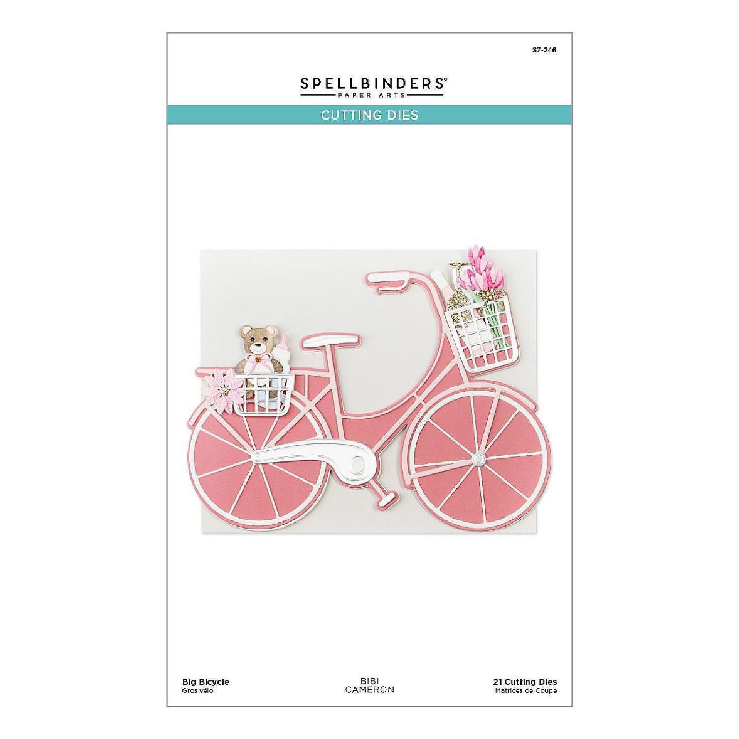 Spellbinders Etched Dies By Bibi Cameron-Big Bicycle | Oriental Trading