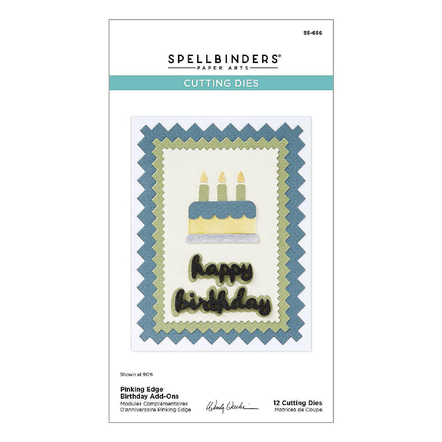 Spellbinders Etched Dies By Wendy Vecchi-Pinking Birthday Rectangles ...