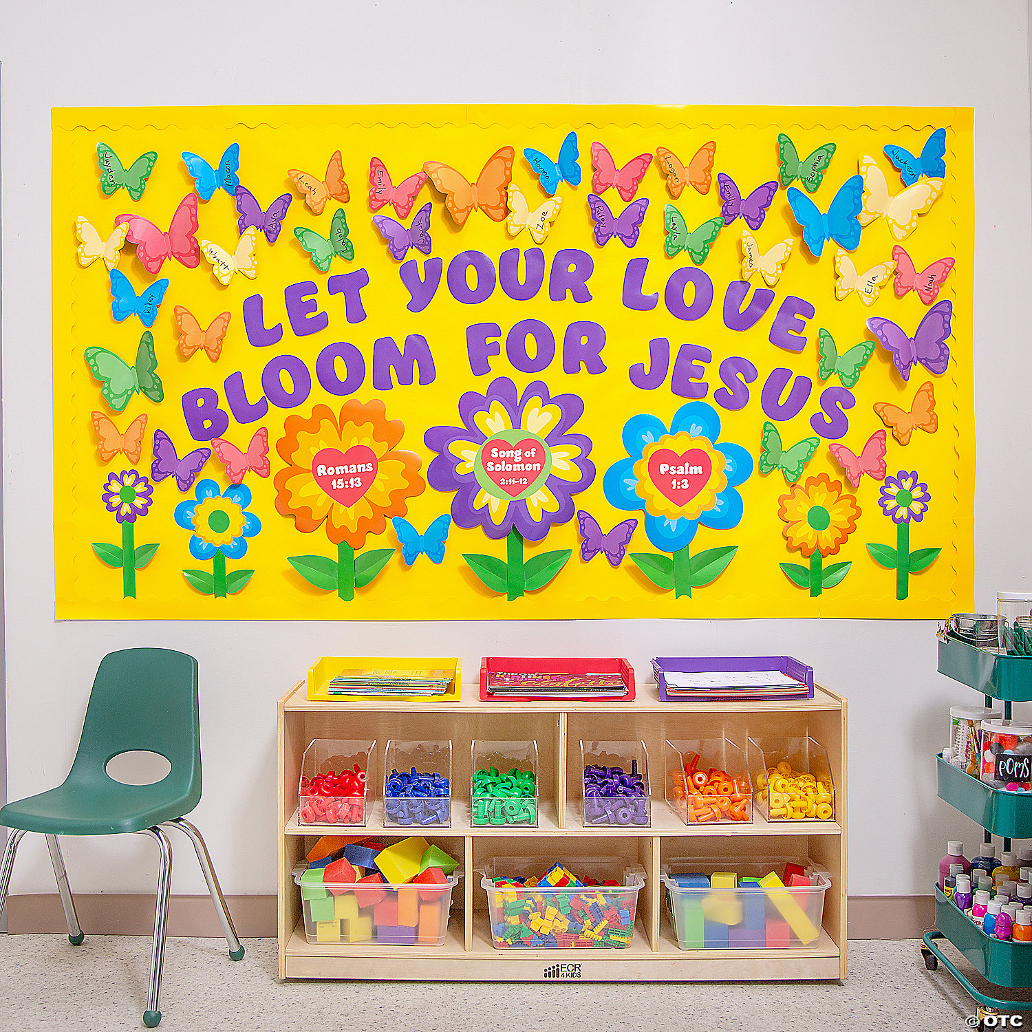 Spring Faith Classroom Bulletin Board Set - 94 Pc. - Discontinued