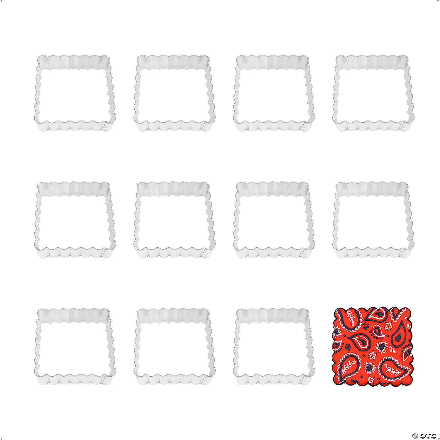 Square Fluted 2.75" Cookie Cutters