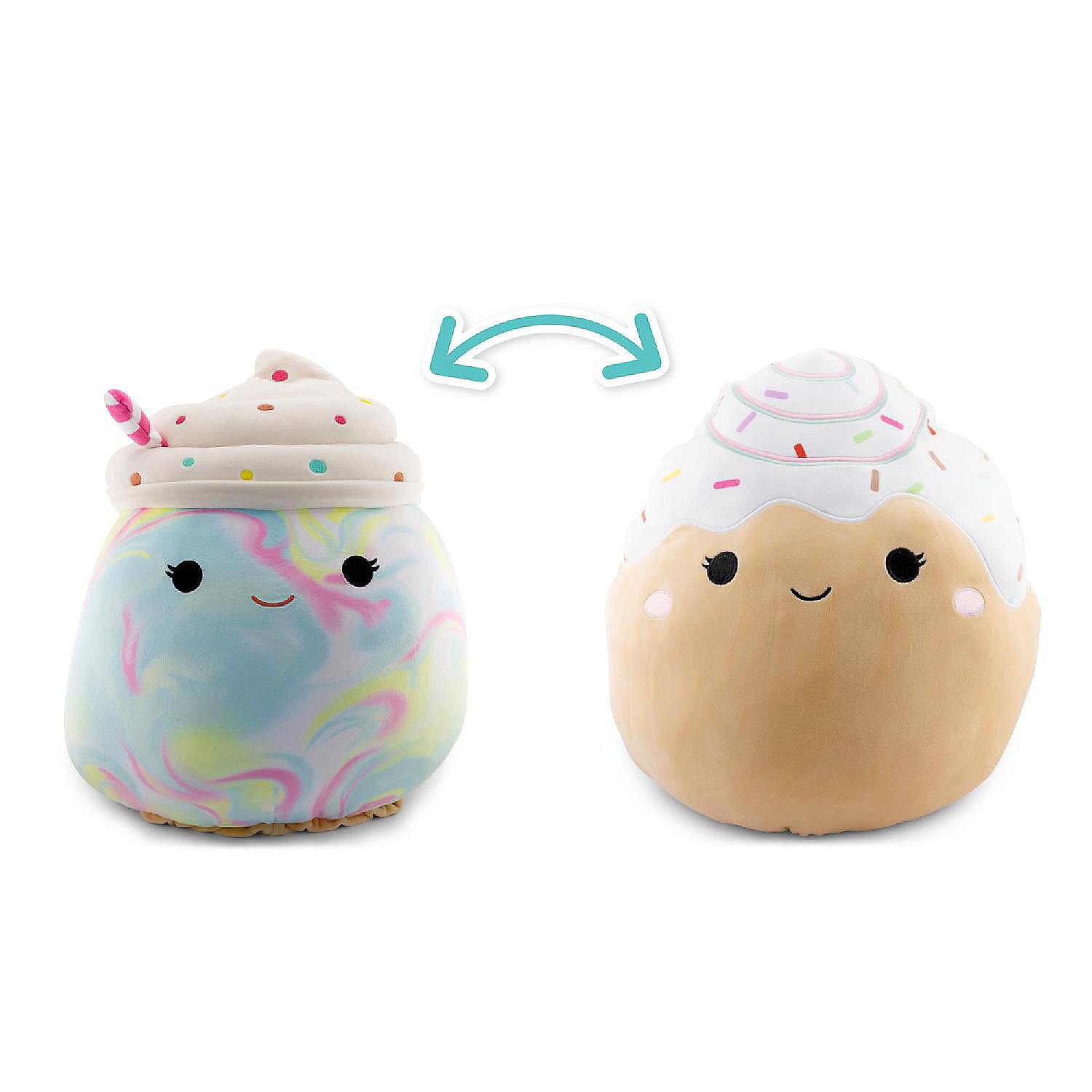 Squishmallows Flip-A-Mallow 12 Inch Plush Kelen Milkshake & Rease Cinnamon Roll | Oriental Trading