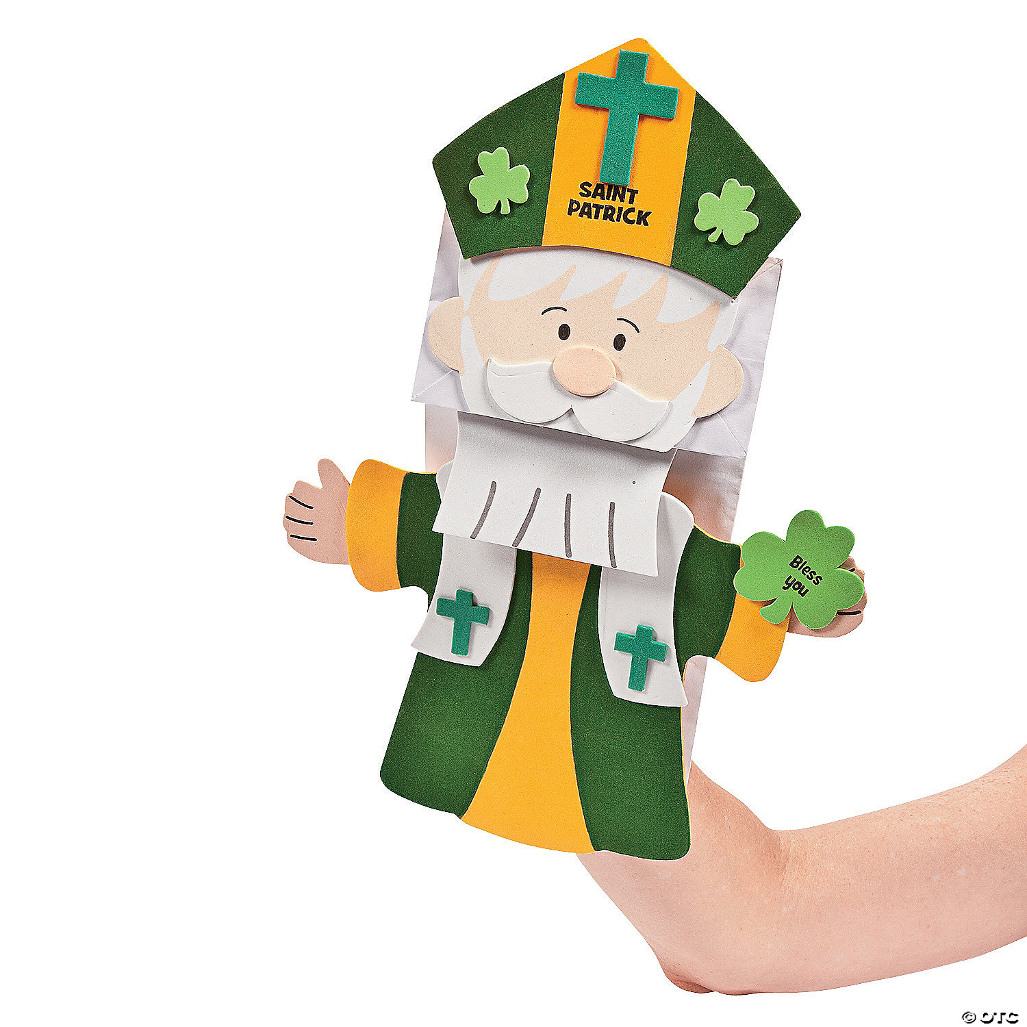 St. Patrick Paper Bag Puppet Craft Kit | Fun Express