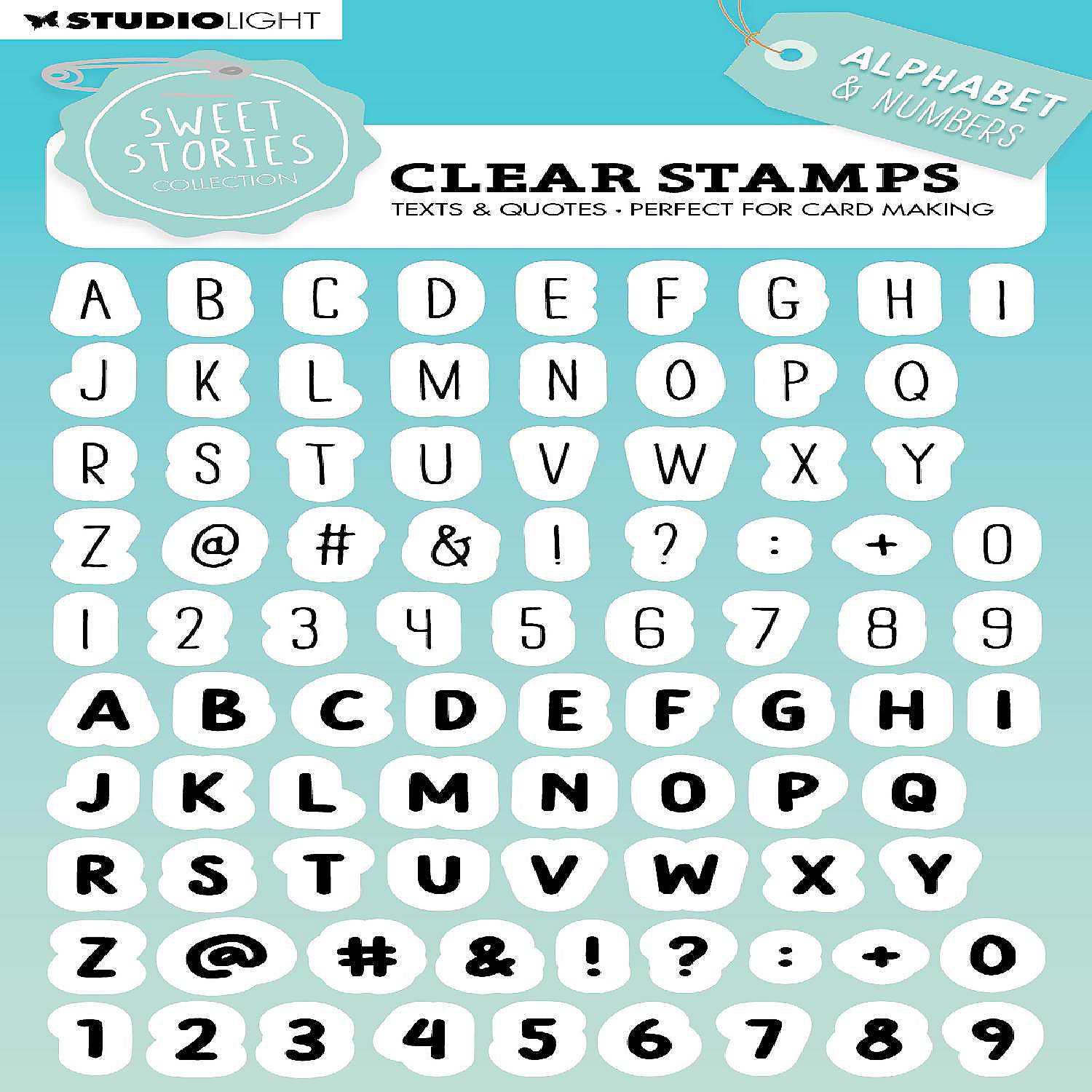 Studio Light Clear Stamp Set-Nr. 559, Alphabet Sweet Stories