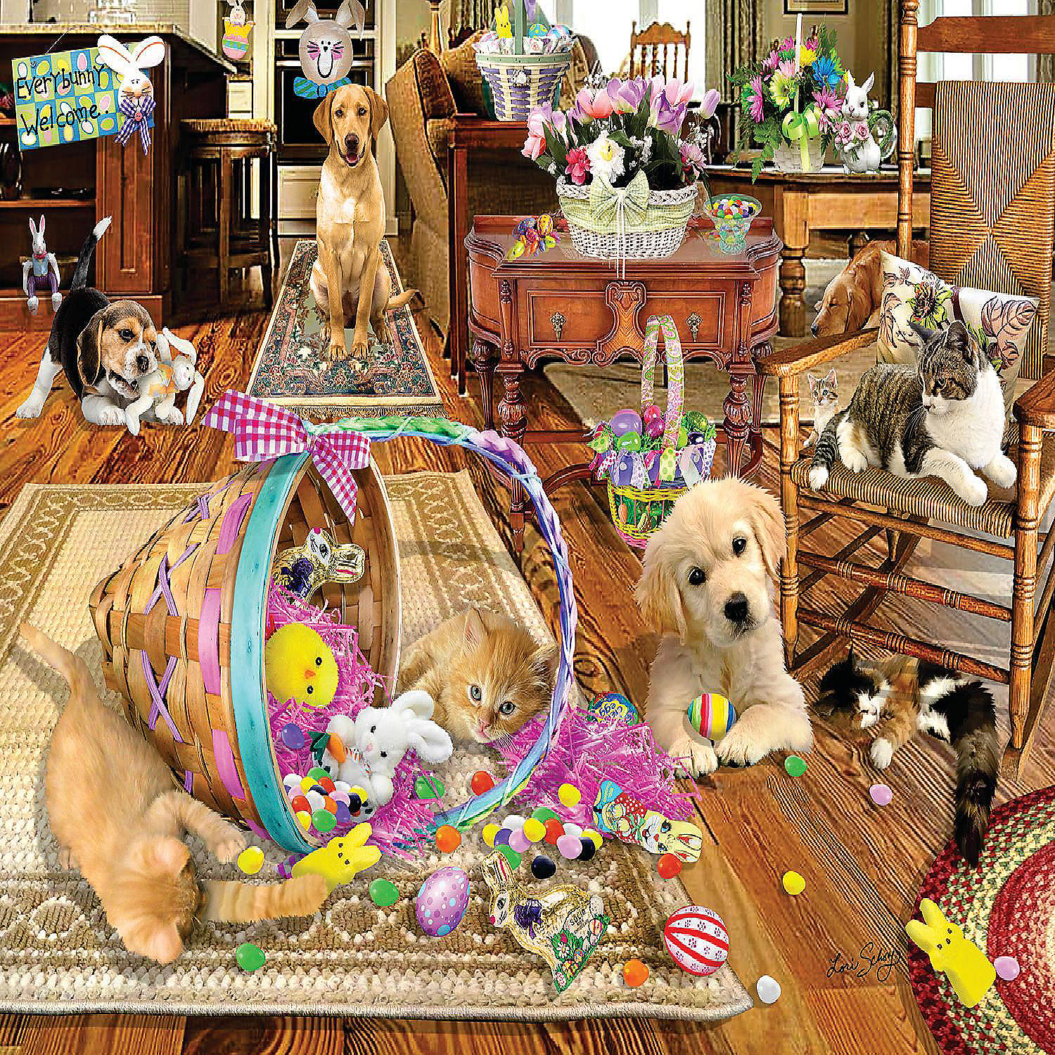Sunsout Easter Mayhem 1000 pc Jigsaw Puzzle | Oriental Trading