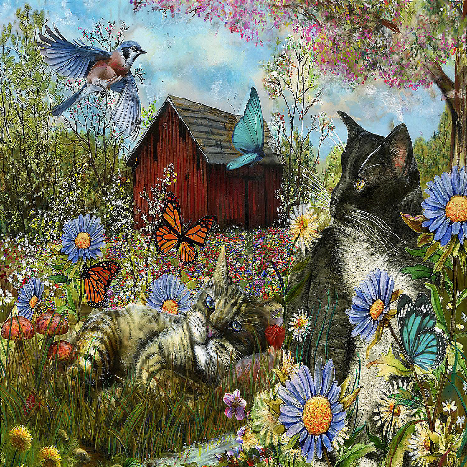 Sunsout Out in the Field 300 pc Jigsaw Puzzle | Oriental Trading