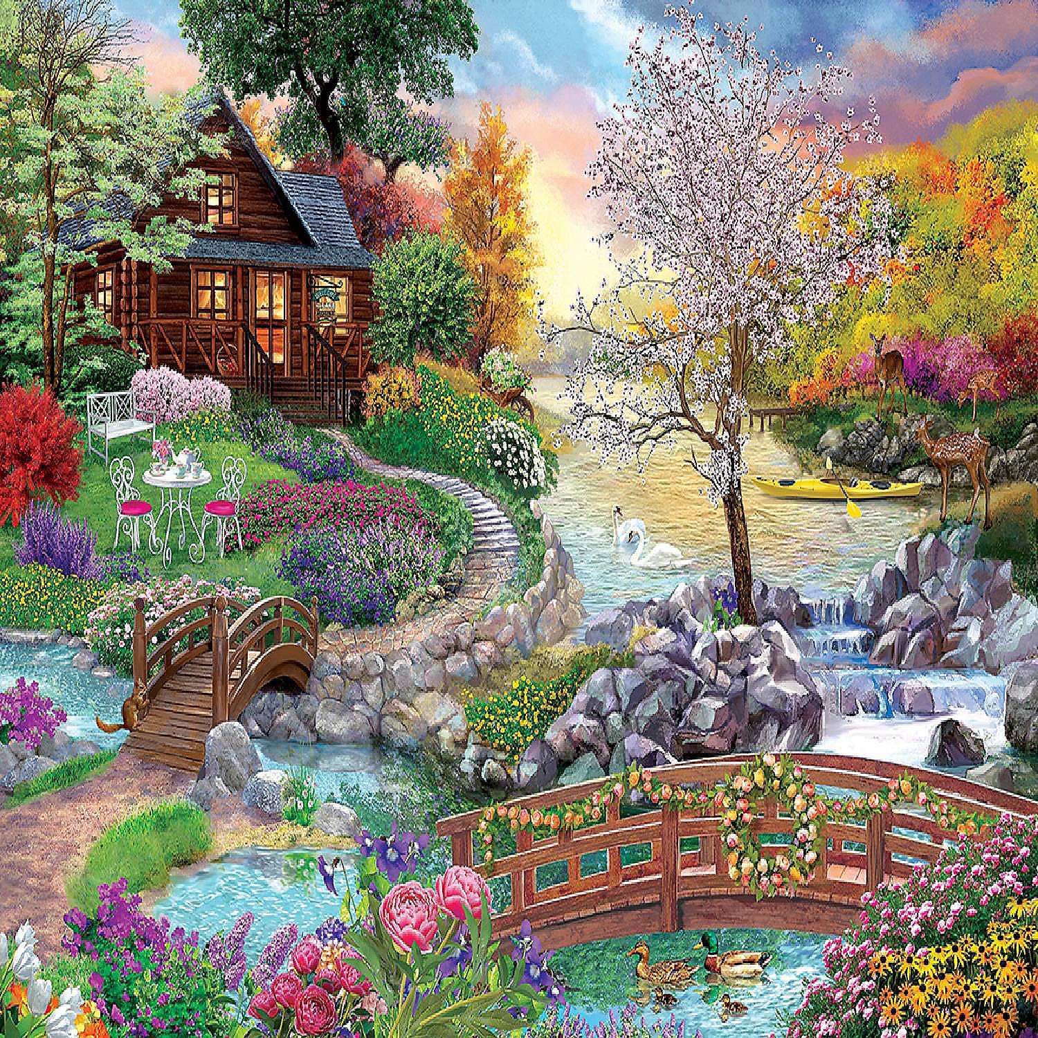 Sunsout Spring Stream 1000 pc Jigsaw Puzzle | Oriental Trading