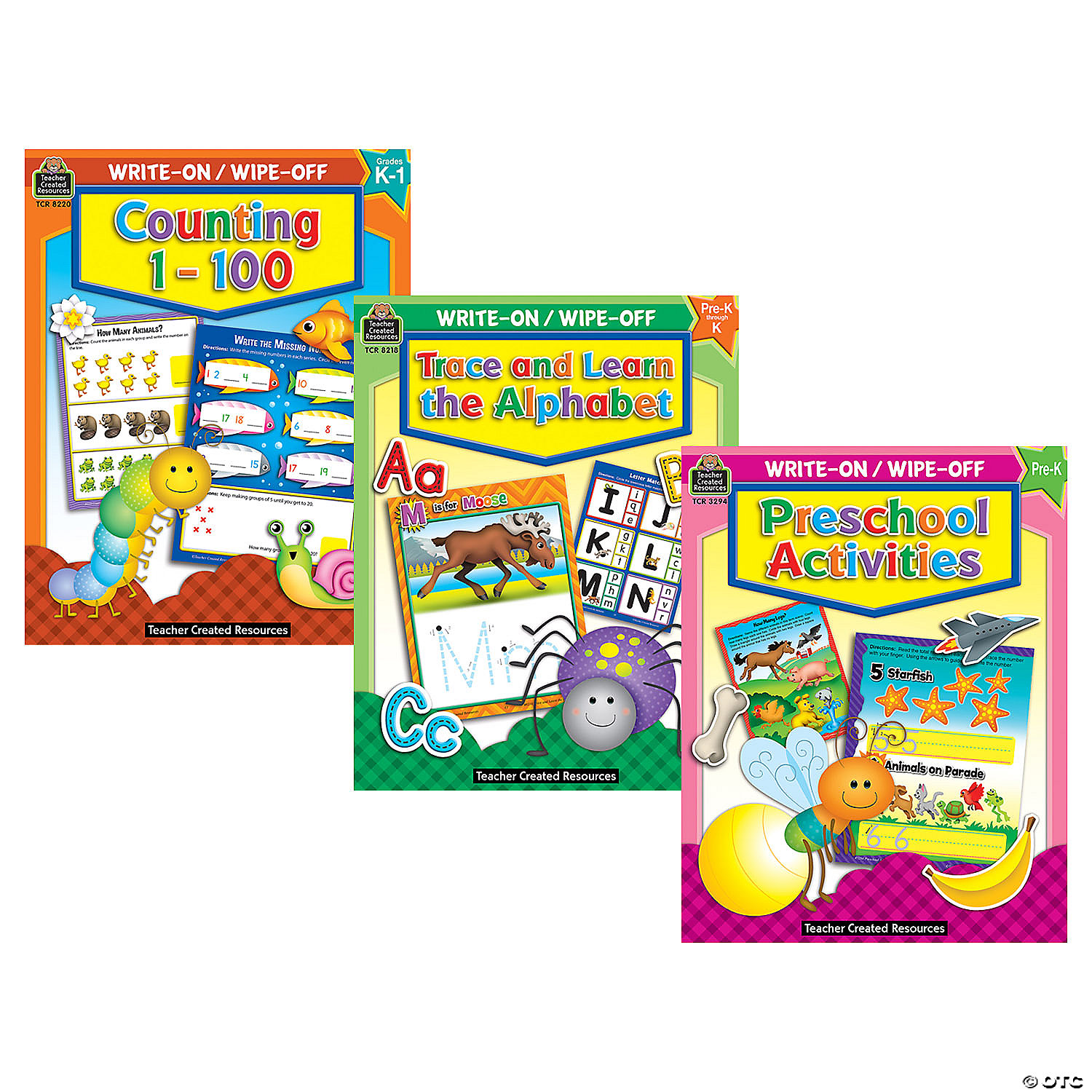 Teacher Created Resources Early Learning Write & Wipe Activity Book Kit ...