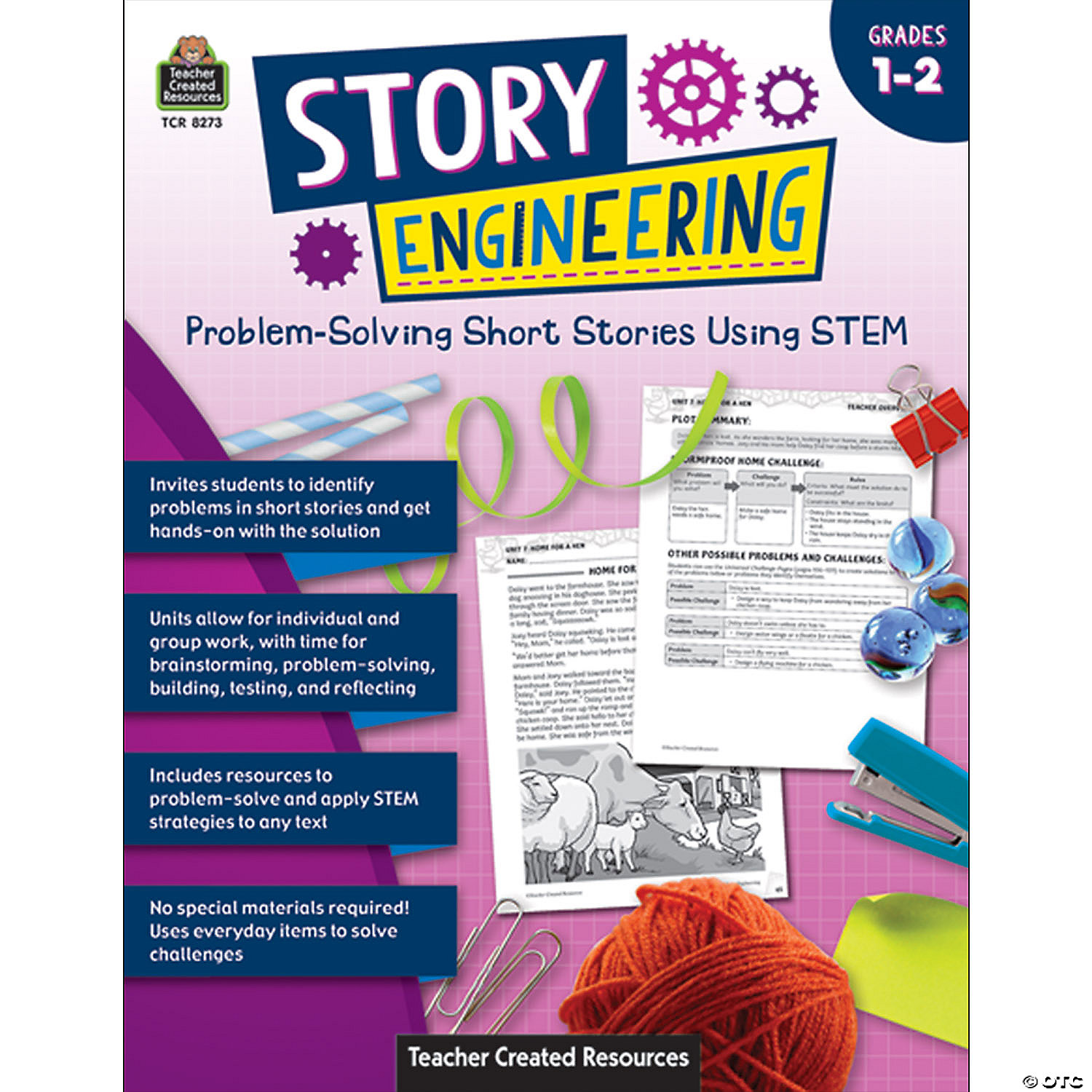 Teacher Created Resources Story Engineering: Problem-Solving Short Stories Using STEM, Grade 1-2 ...