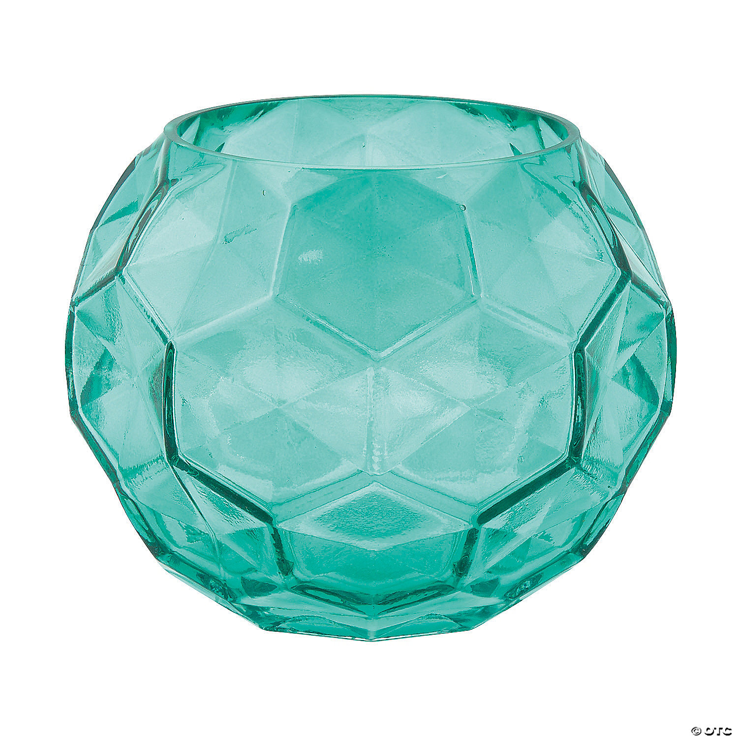 Teal Textured Glass Vase | Oriental Trading