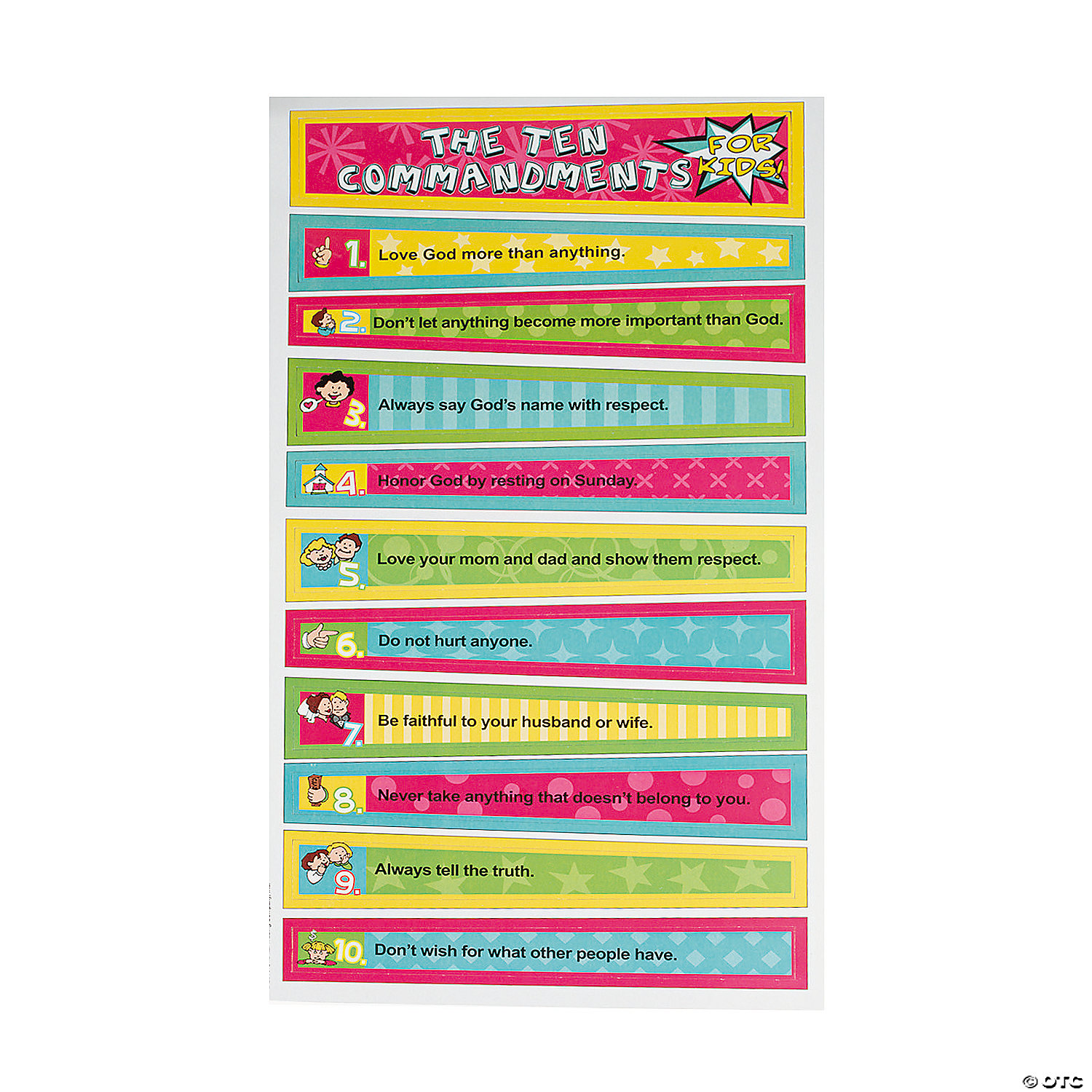 Ten Commandments Bulletin Board Cutouts | Fun Express