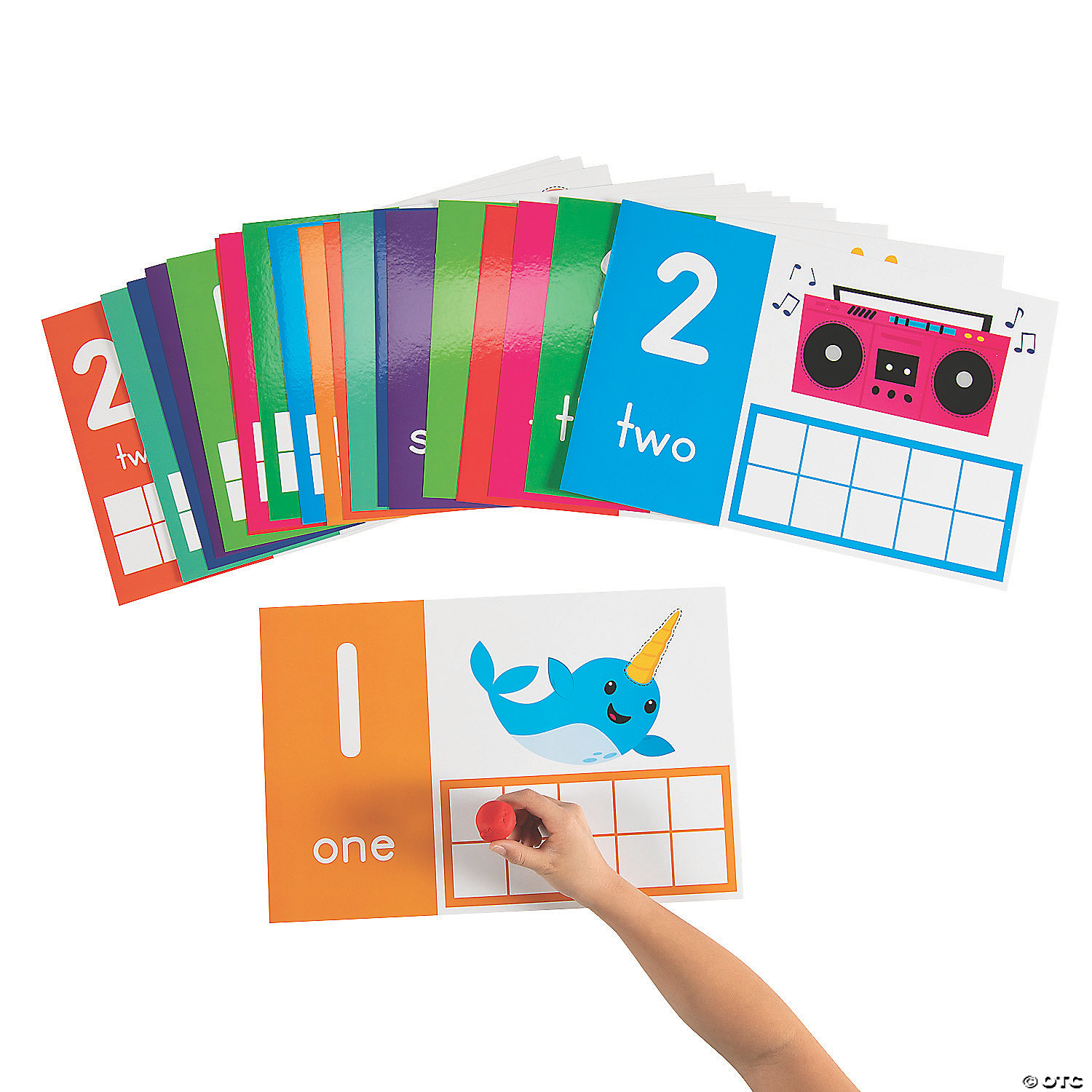 Ten Frame Dough Counting Mats | Fun Express