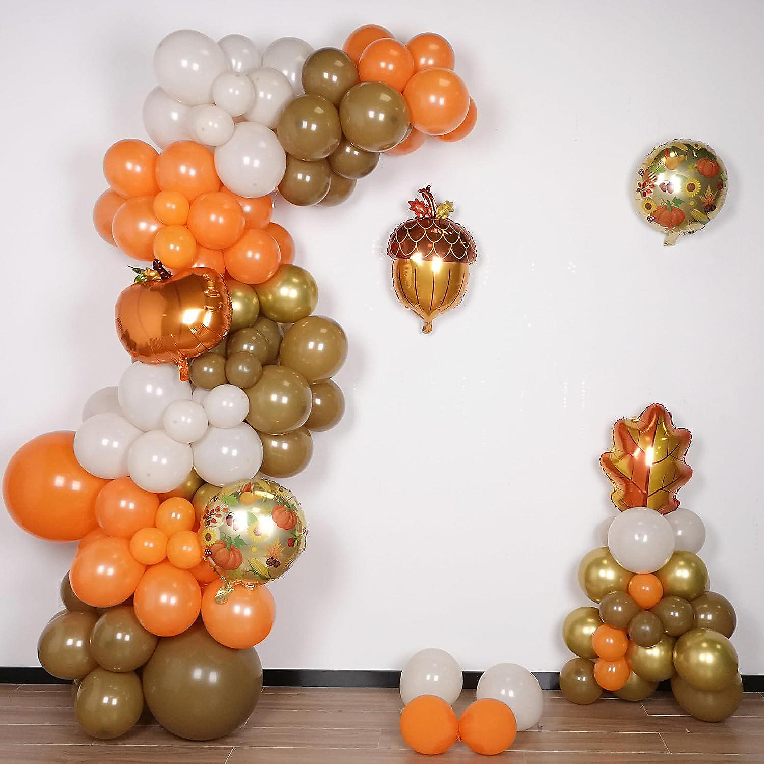 Thanksgiving Balloon Arch Kit: Maple Leaf, Pumpkin, Fall Balloons Decor ...