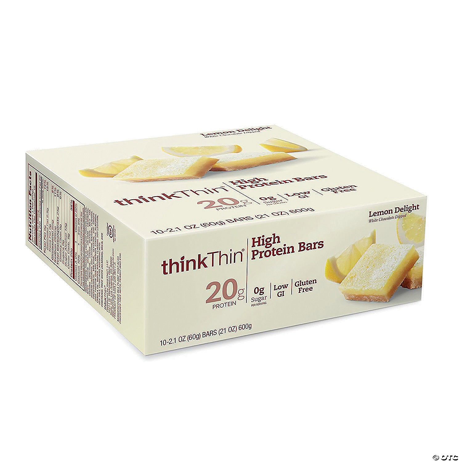 thinkThin High Protein Bars Lemon Delight, 2.1 oz, 10 Count | Oriental ...
