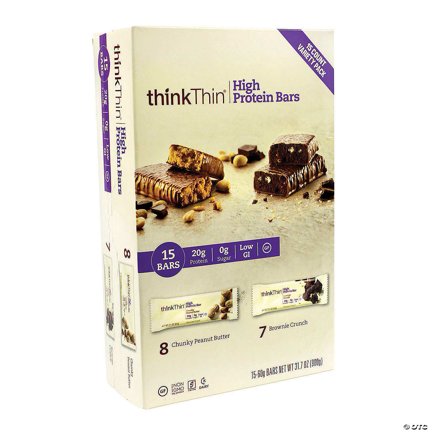 thinkTHIN High Protein Bars Variety 20g Protein, 15 Count | Fun Express