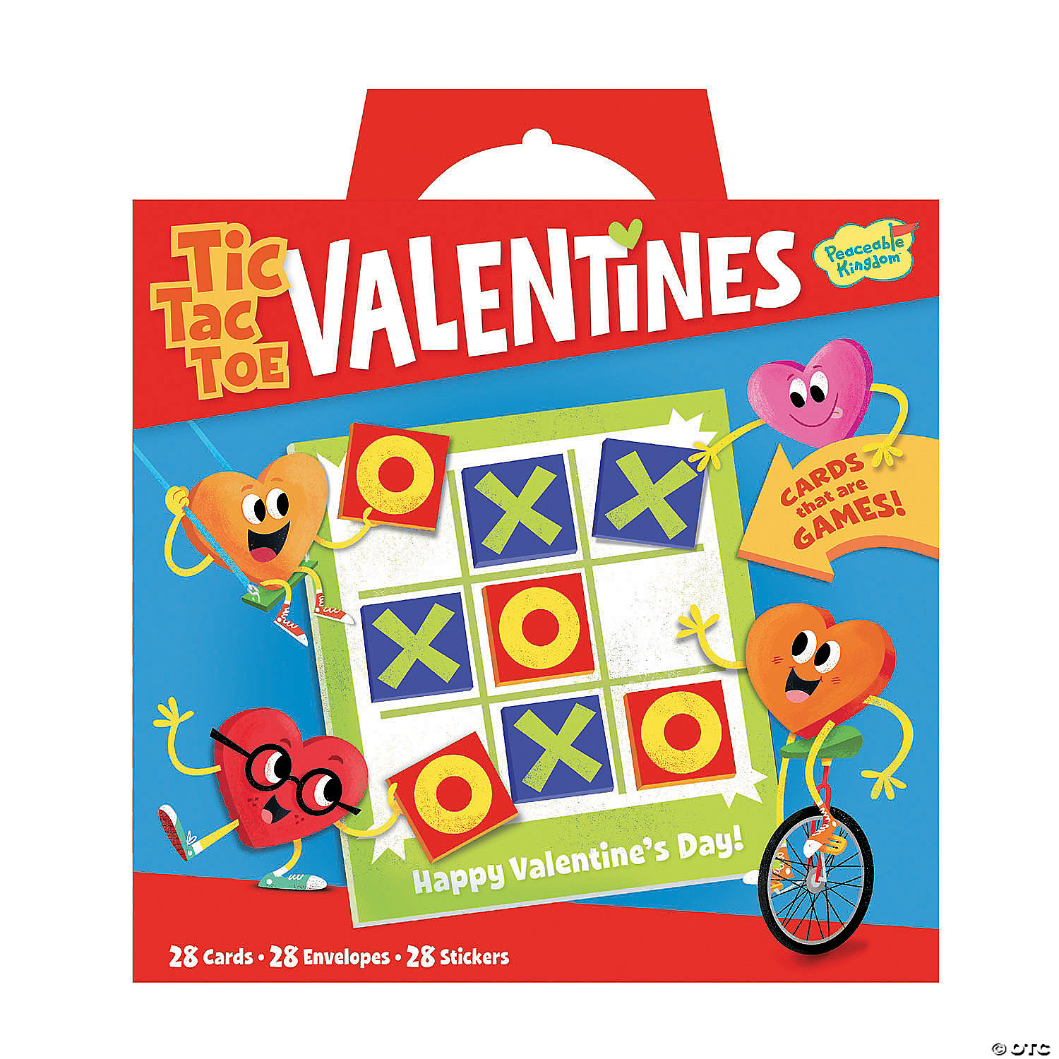 Tic Tac Toe Valentine's Day Cards - 28 Pc.