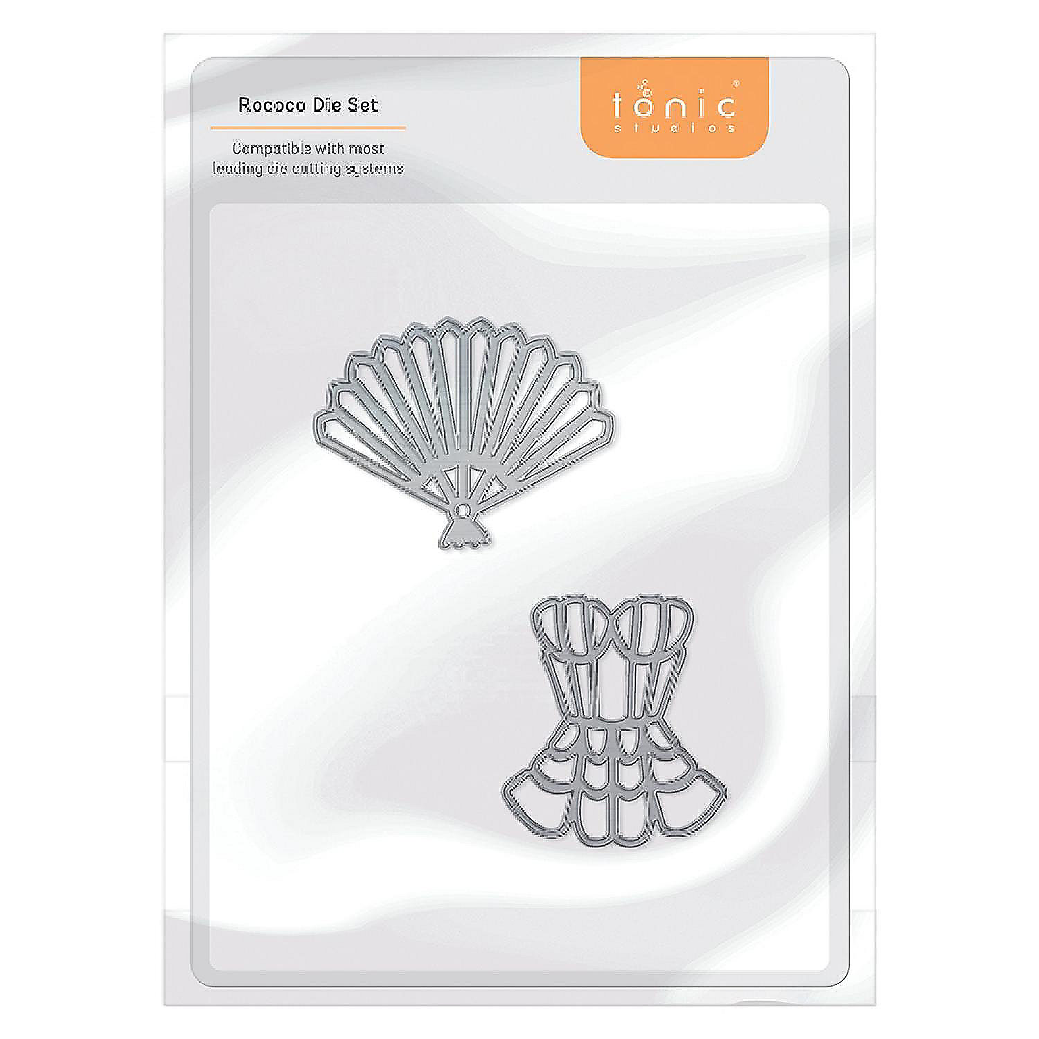 Tonic Studios Die Set-Beautiful Basque & Fan