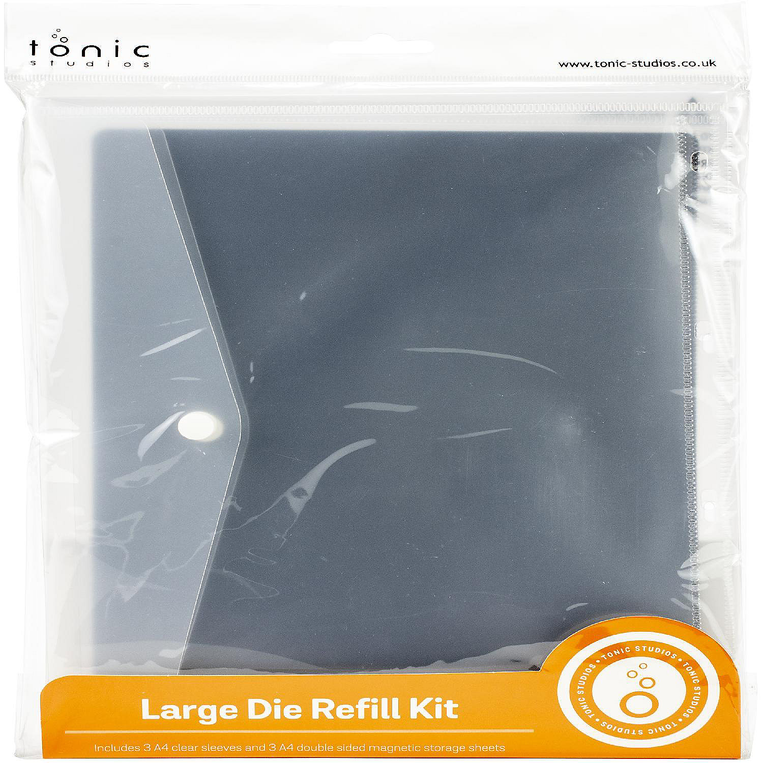 Tonic Studios Large Ring Binder Die Case Refills 3/Pkg-A4 Magnetic ...