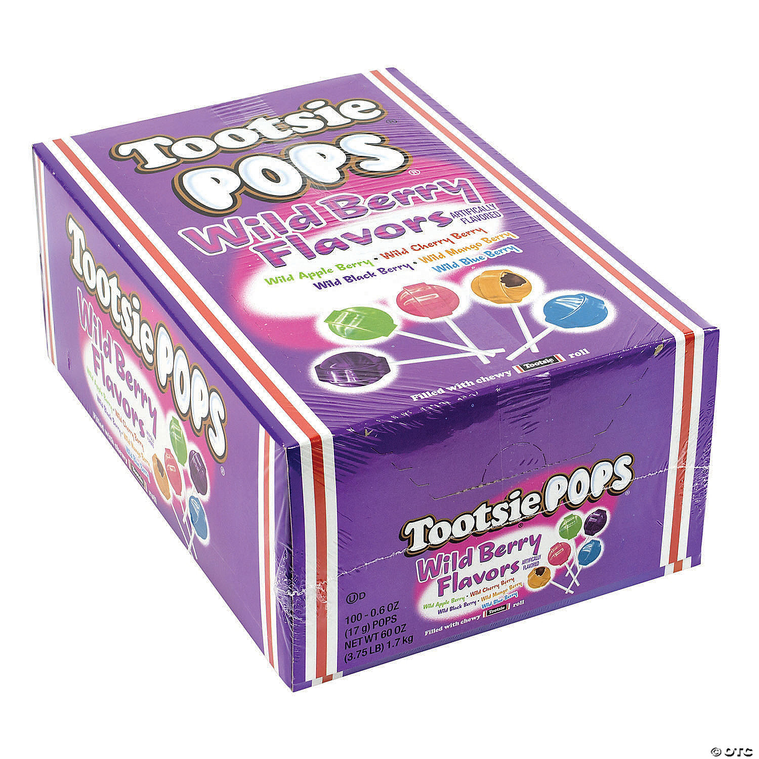 Tootsie Pops Wild Berry, 100 Count | Oriental Trading