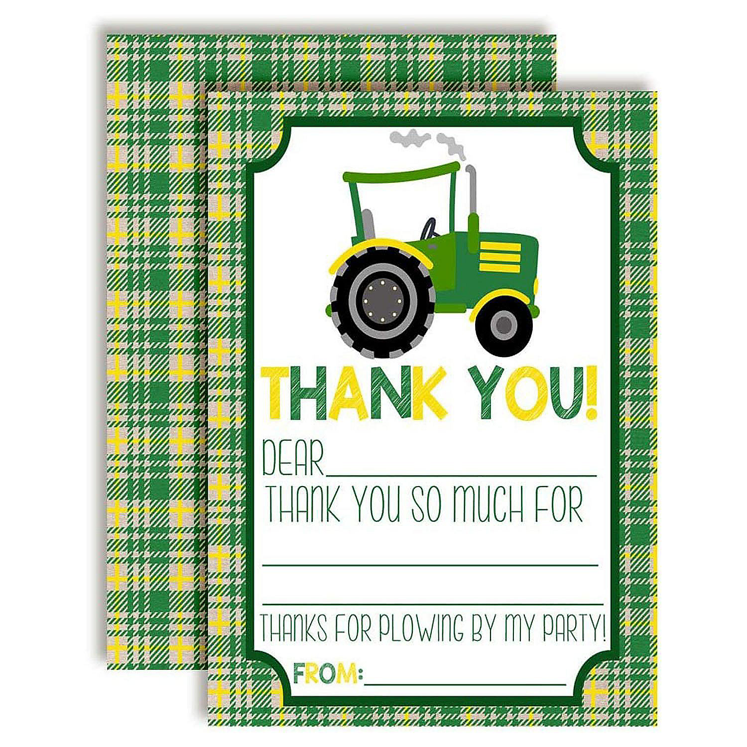 Tractor Thank You 20pc. by AmandaCreation | Oriental Trading