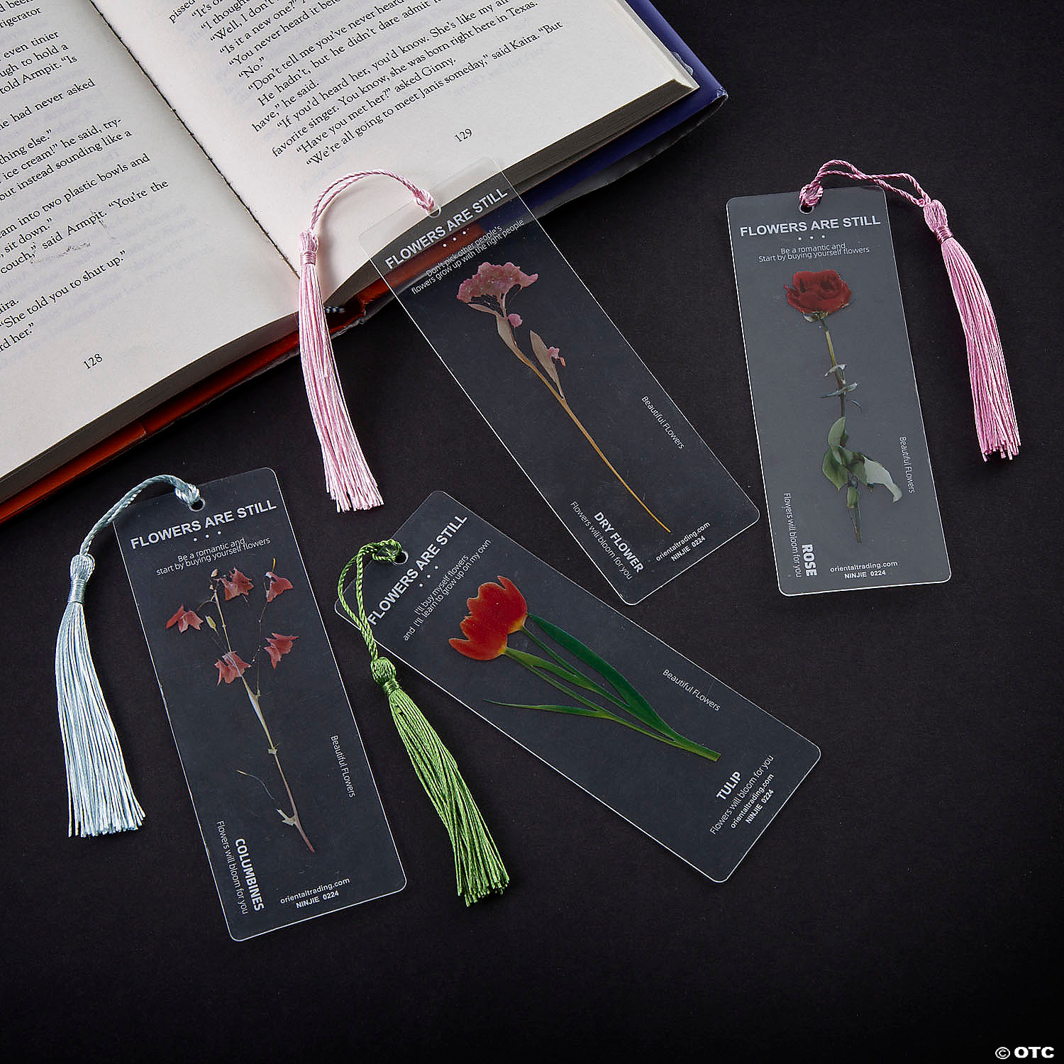 Transparent Flower Bookmarks | Fun Express