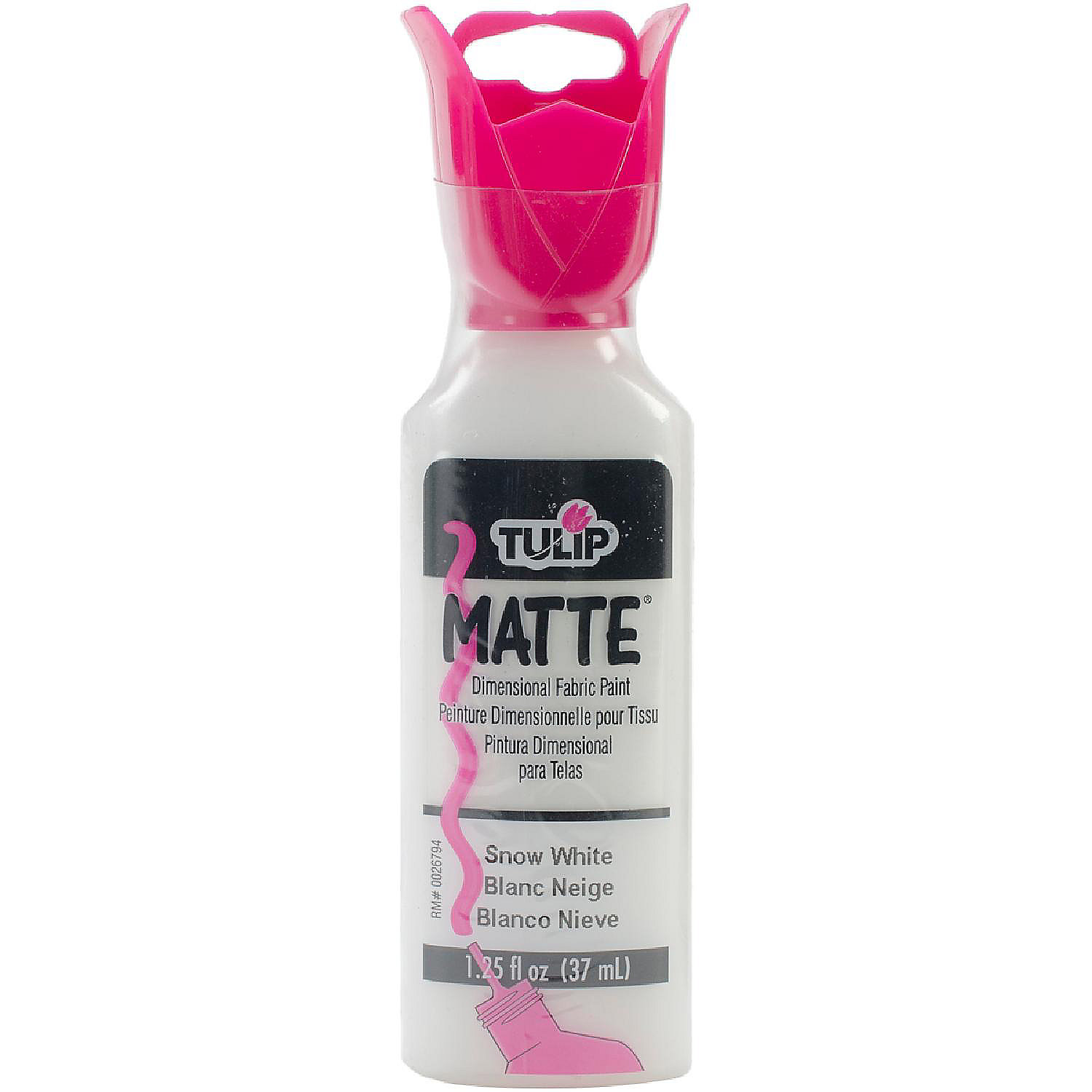 Tulip Dimensional Fabric Paint 1.25oz-Matte - Snow Cap White | Oriental ...
