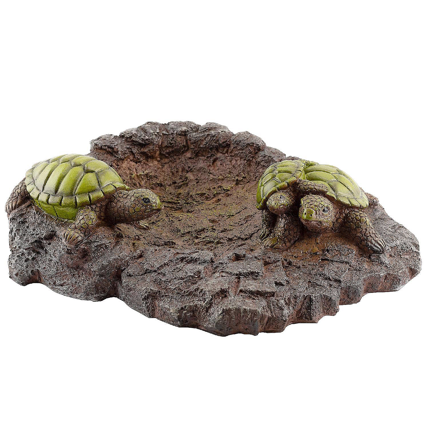Turtles Splash Block; Resin Turtle Pond Gutter Downspout Accessory