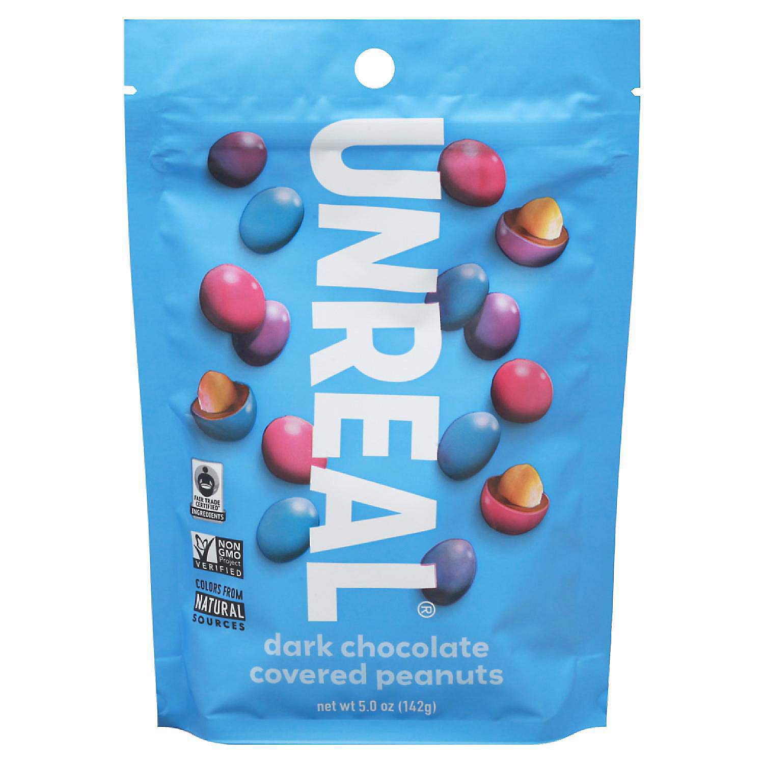 Unreal Chocolate Dark Candy Covered Peanuts 5 oz (Pack Of 6) | Oriental Trading