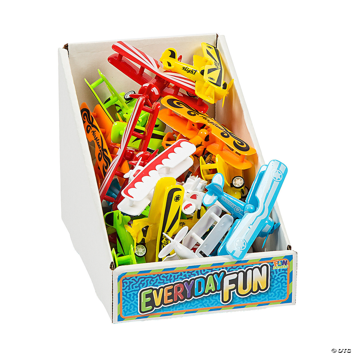 Value PDQ Airplane Pull-Back Toys