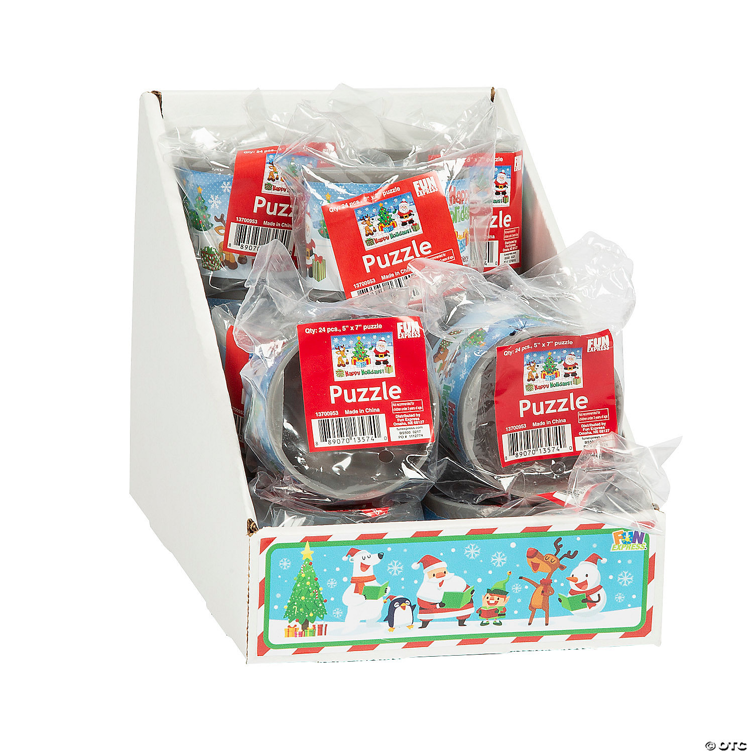 Value PDQ Holiday Puzzles in Cans | Fun Express