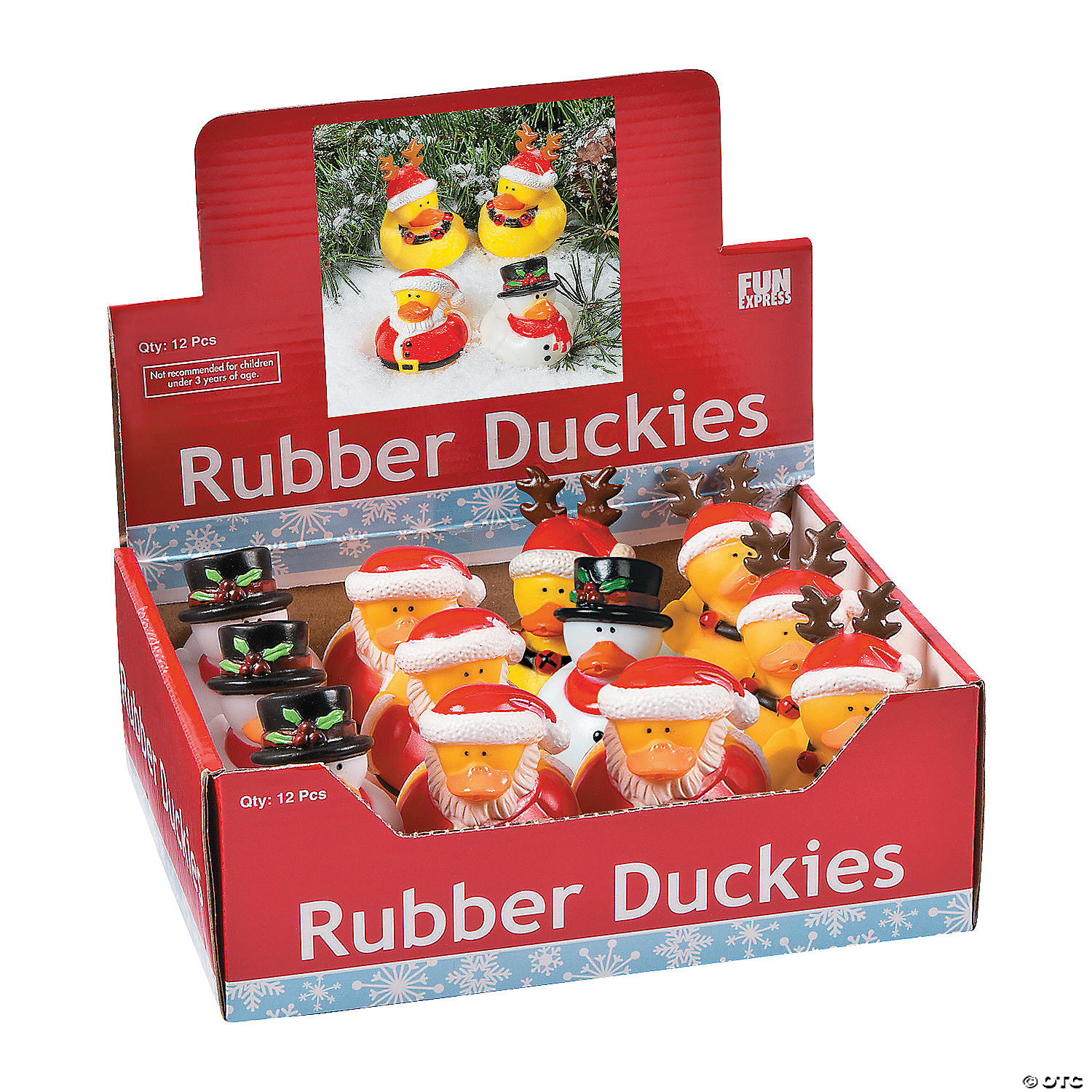 Vinyl Holiday Rubber Ducks | Fun Express