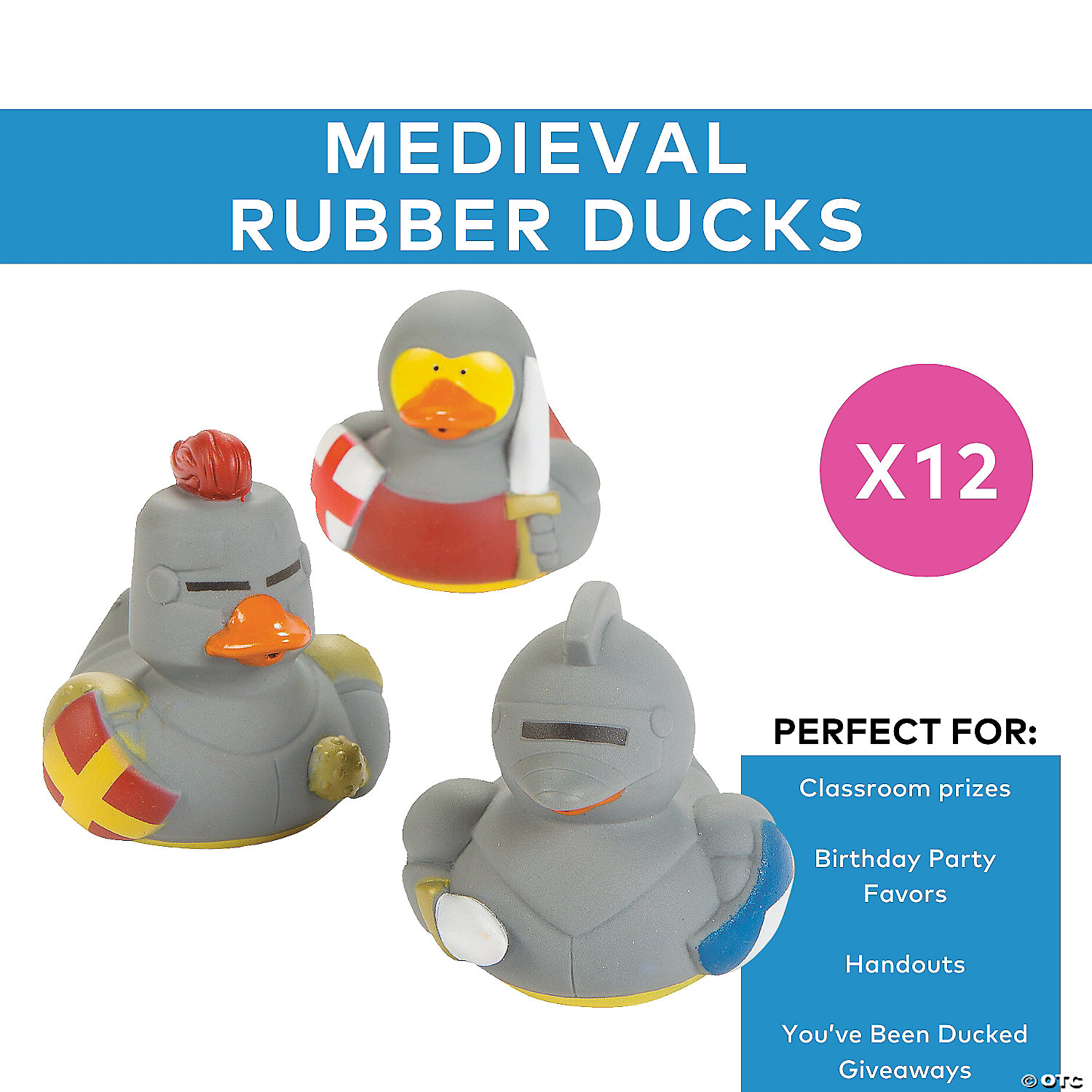 Medieval Rubber Duckies 4 Ducks With Mohawks, Unique Rubber Ducks,