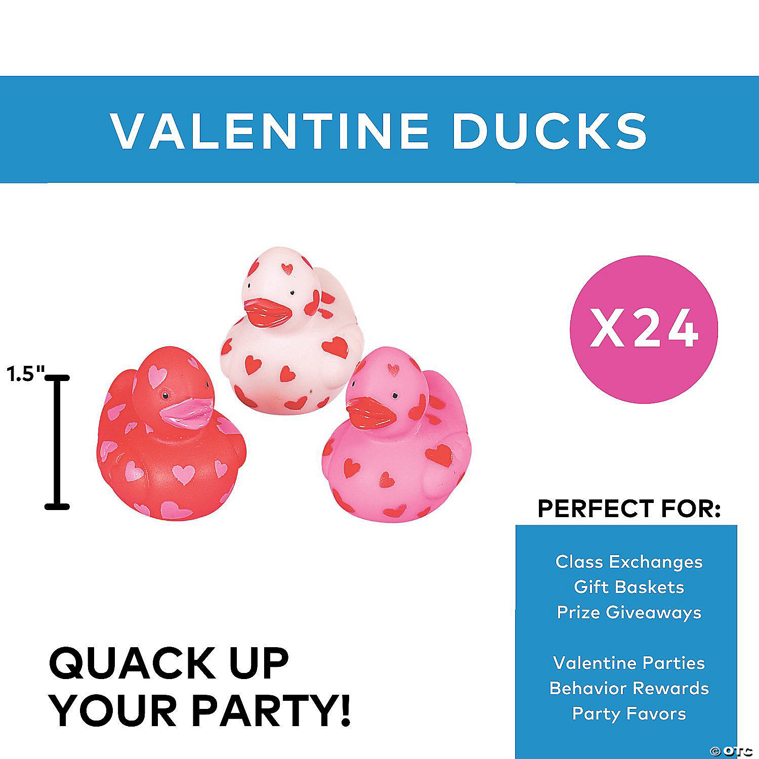 Valentine Rubber Ducks Vinyl Mini Valentine Rubber Ducks | Fun Express