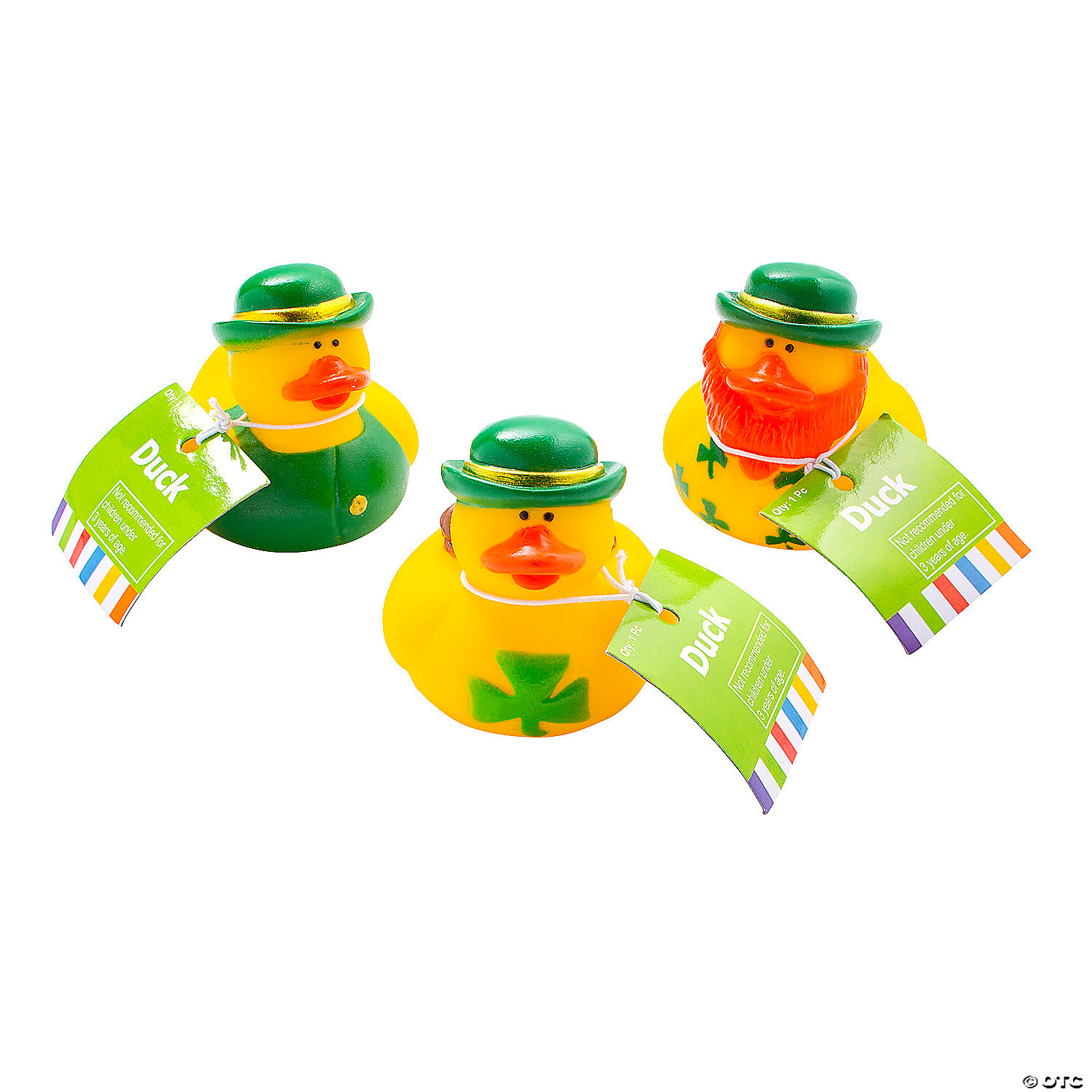 Vinyl St. Patrick's Day Rubber Ducks | Fun Express
