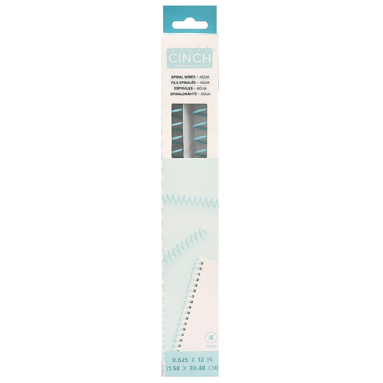 We R Memory Keepers Cinch Spiral Wires 4/Pkg-Aqua | Oriental Trading