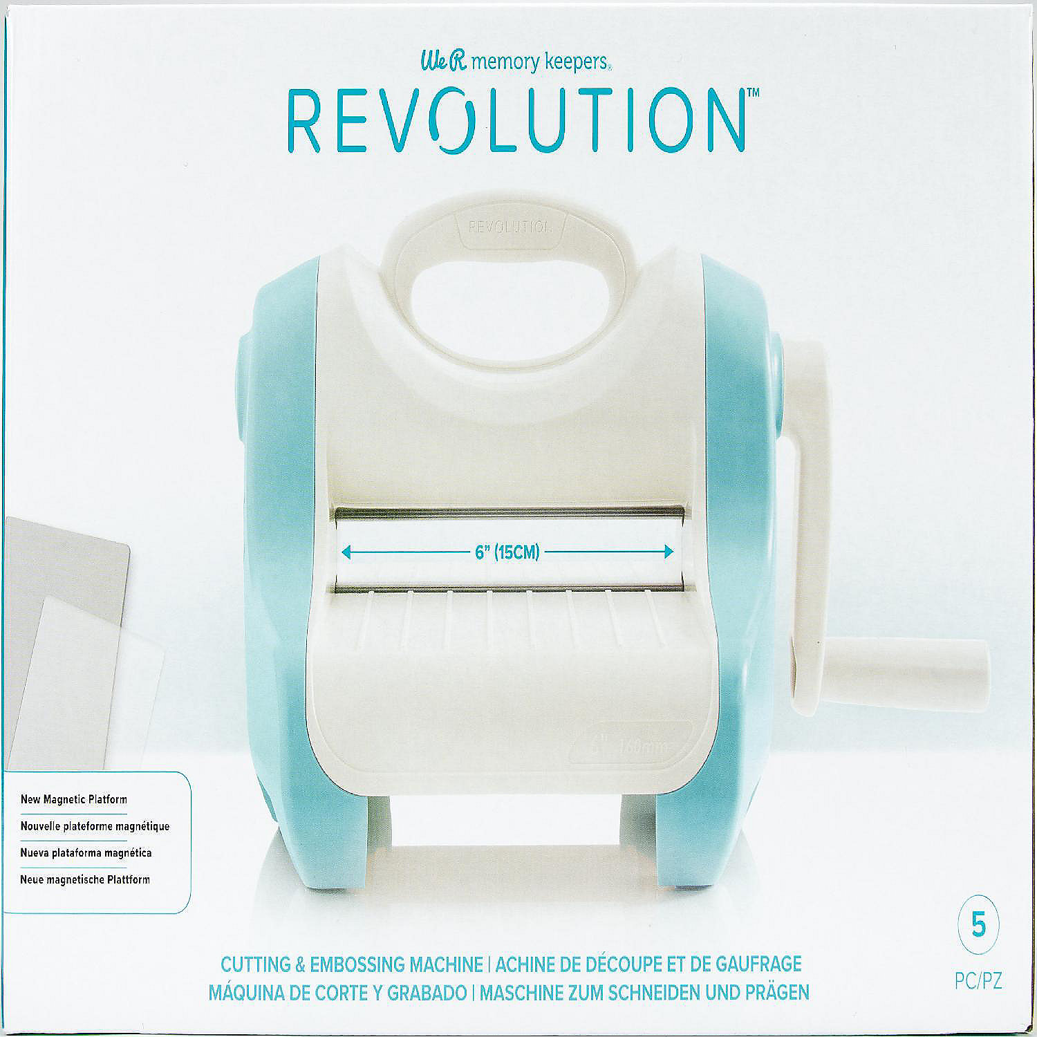 We R Memory Keepers Revolution Cutting & Embossing Machine-White/ Blue