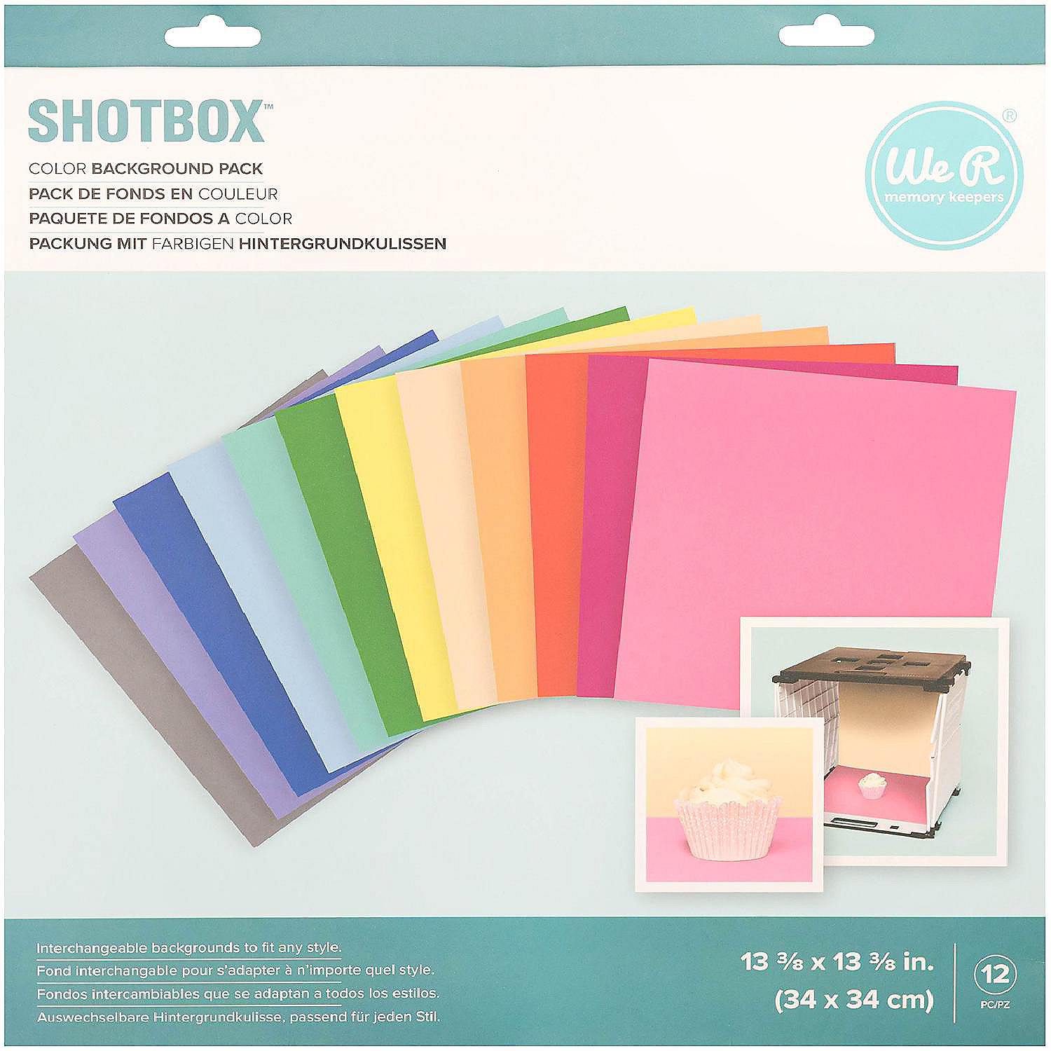 We R Memory Keepers ShotBox Background 12/Sheets-Color | Oriental Trading