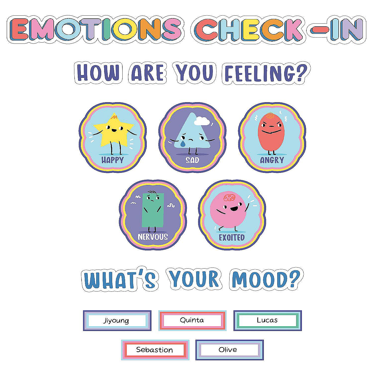 We Stick Together Emotions Check-In | Oriental Trading
