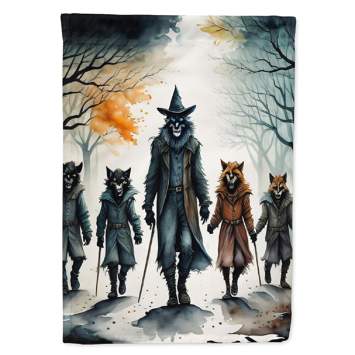 Werewolves Spooky Halloween House Flag | Oriental Trading