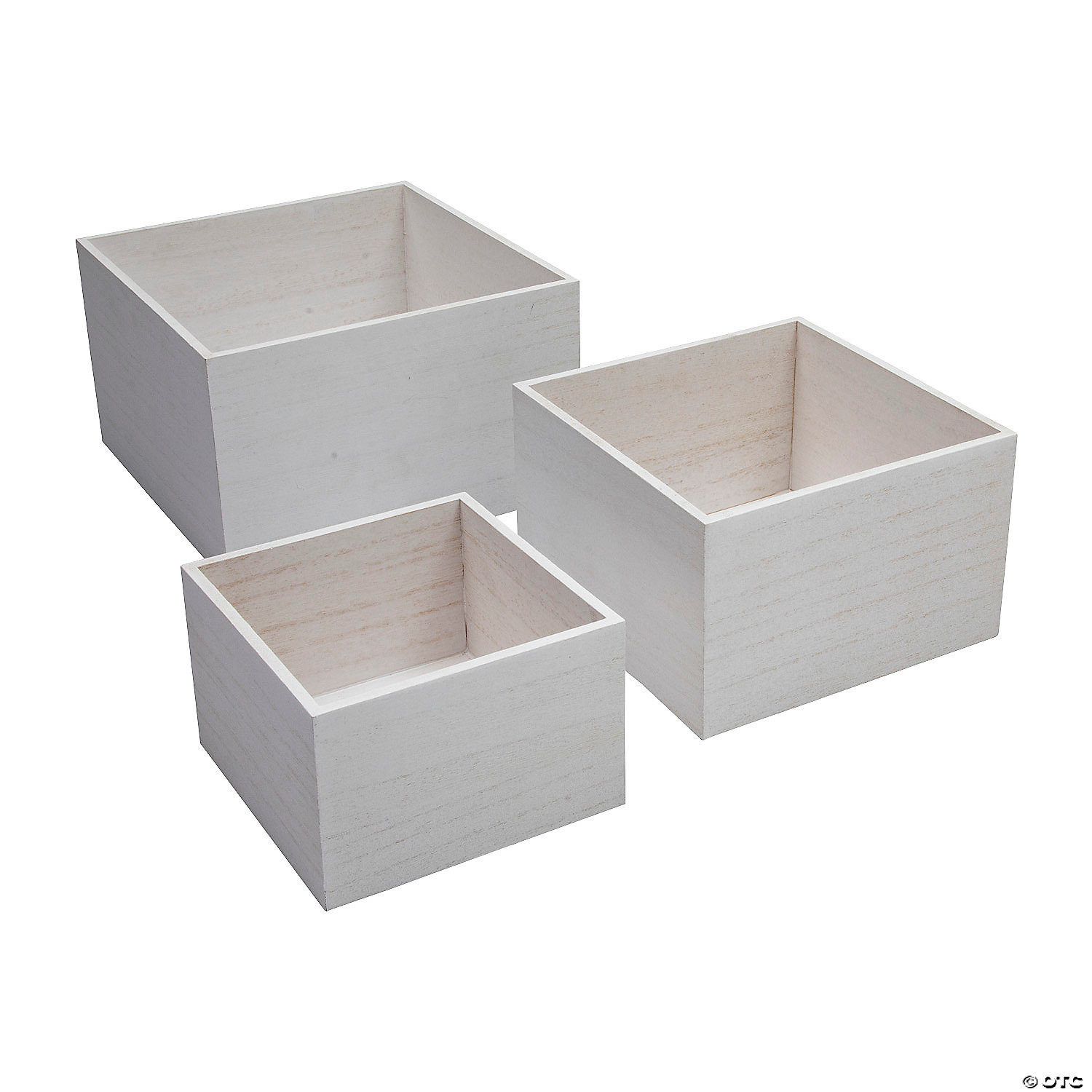 White Storage Box Set – 3 Pc. | Oriental Trading