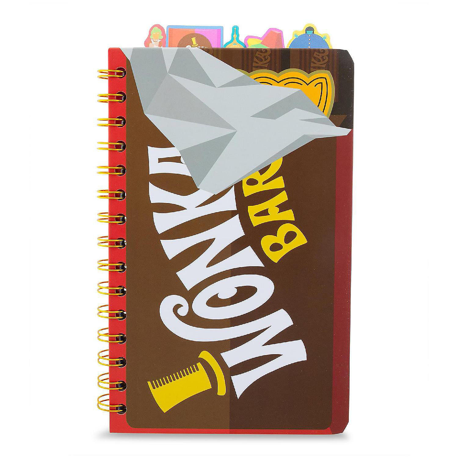 Willy Wonka Bar 5-Tab Spiral Notebook With 75 Sheets | Oriental Trading