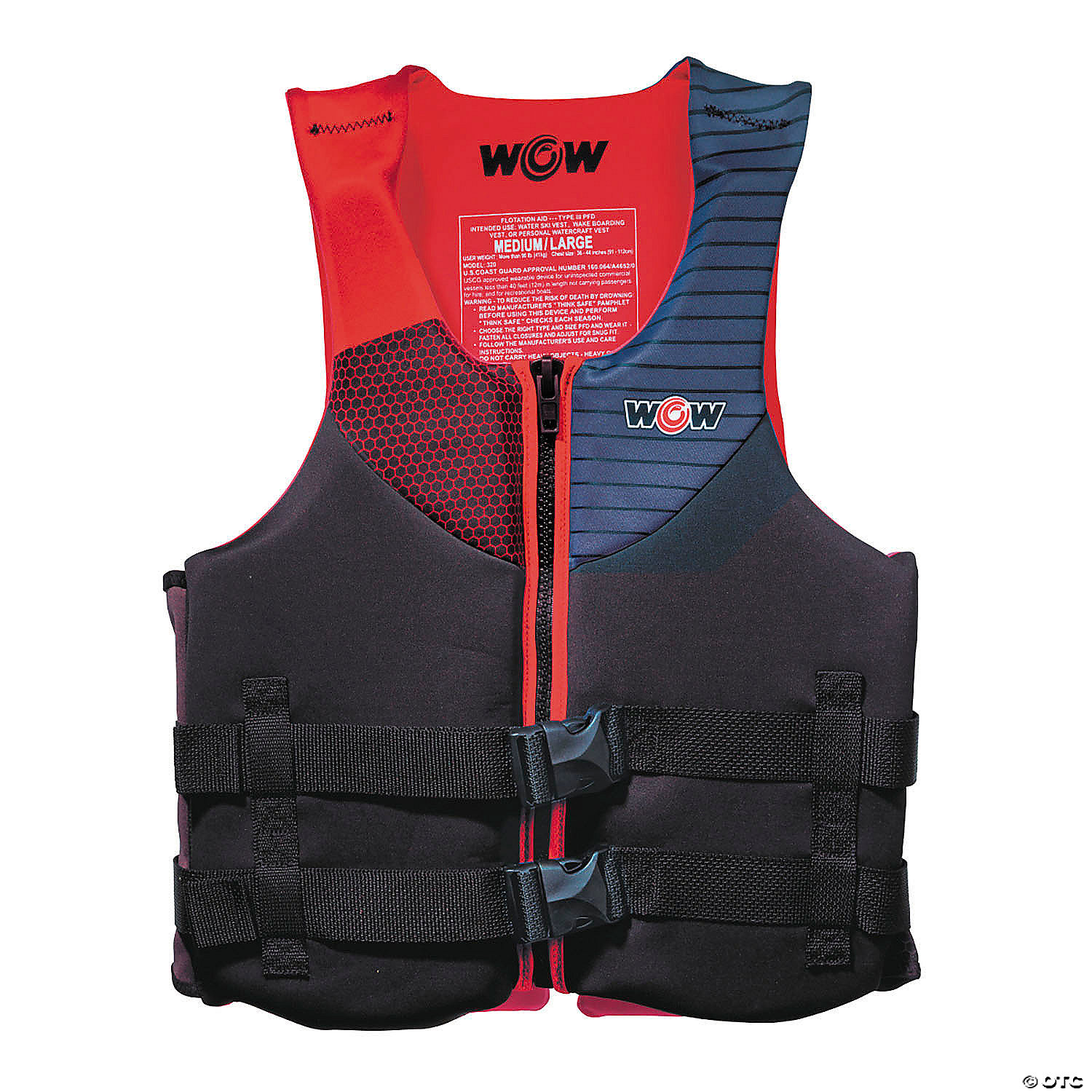 Wow Red Dual Sized Evoprene Pfd (S/M) | Oriental Trading