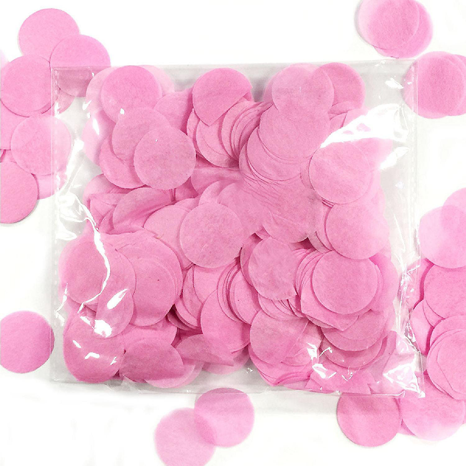 Wrapables Pink Round Tissue Paper Confetti 1" Circle Confetti ...