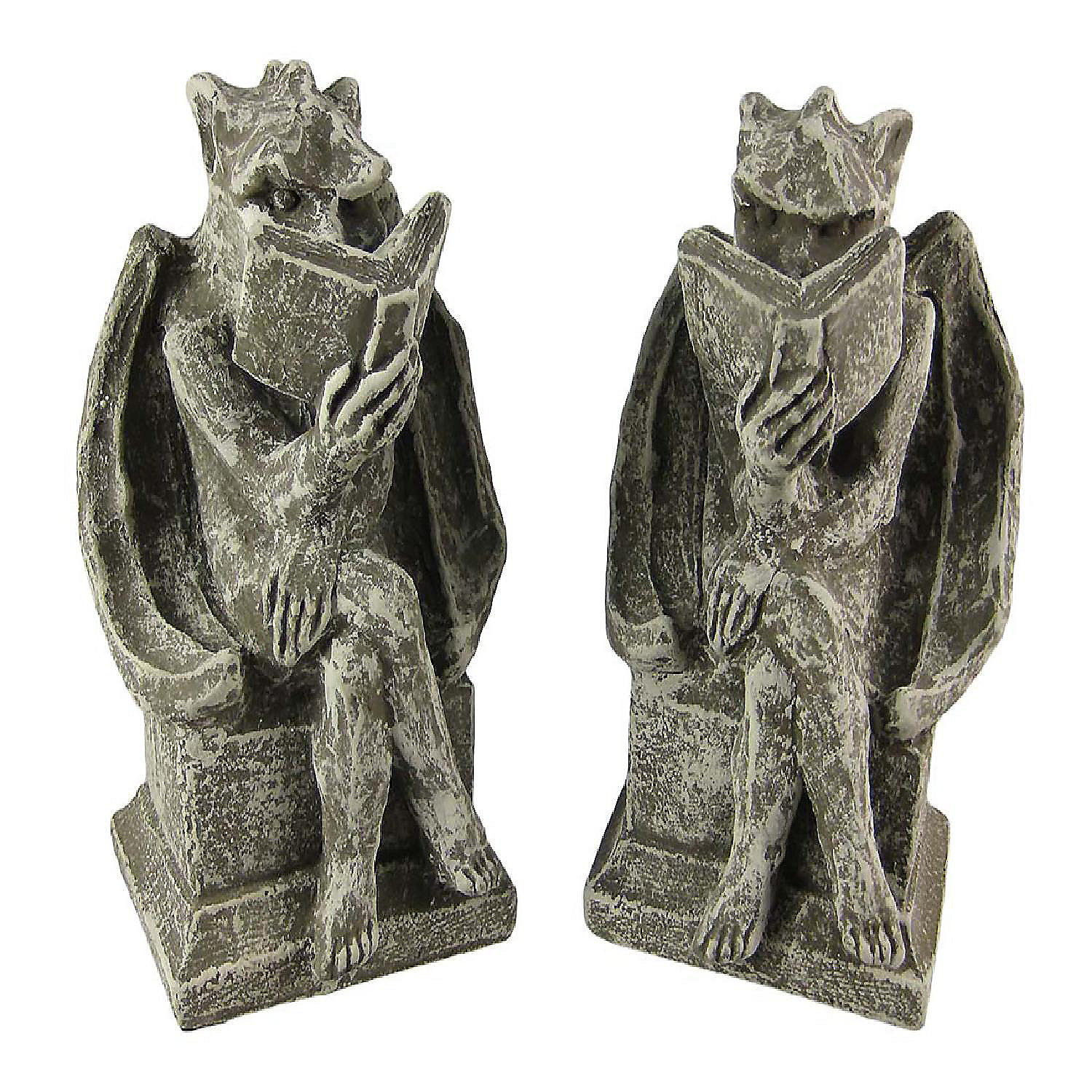 Zeckos Cool Bookworm Gargoyle Book Ends Bookends Reading | Oriental Trading